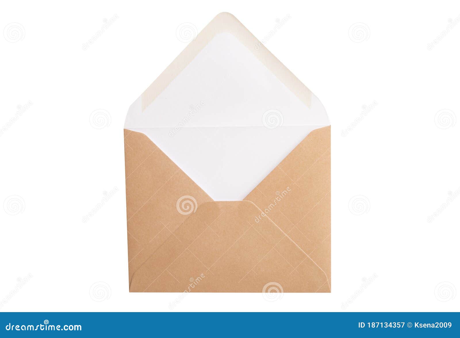 Paper envelope isolated stock image. Image of object - 187134357
