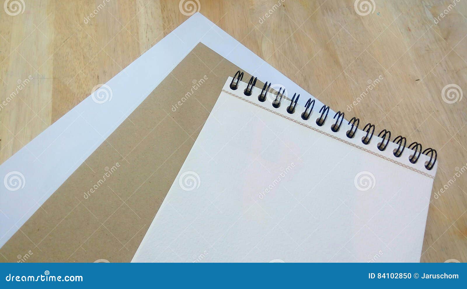 Paper, Envelope and Notebook Stock Photo - Image of brown, notebook ...