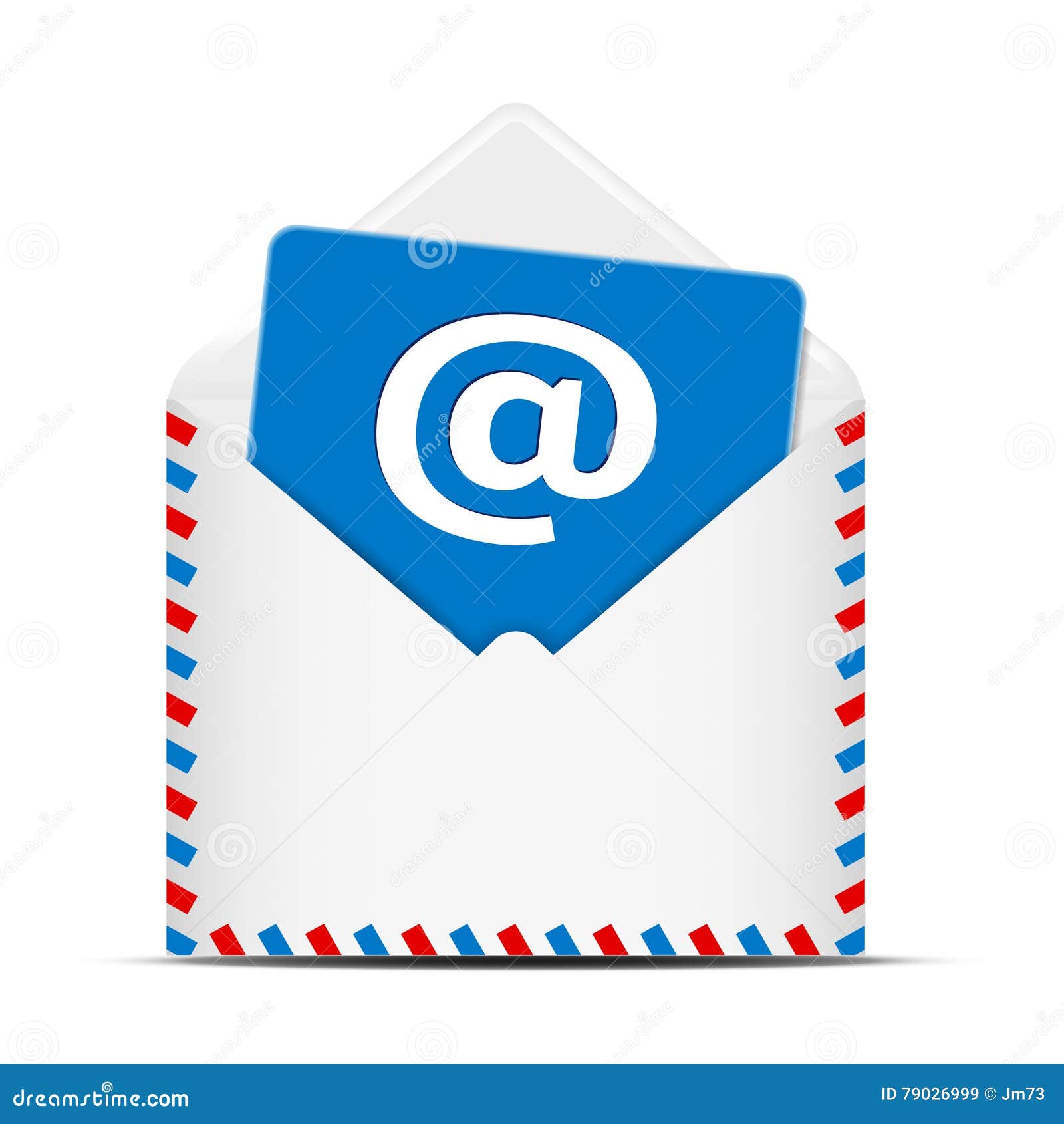 Paper Envelope with at-sign - Electronic Mail Symbol Stock Vector ...