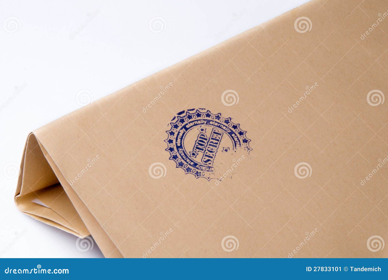 Paper Envelope Stamped Top Secret Stock Image - Image of envelope ...
