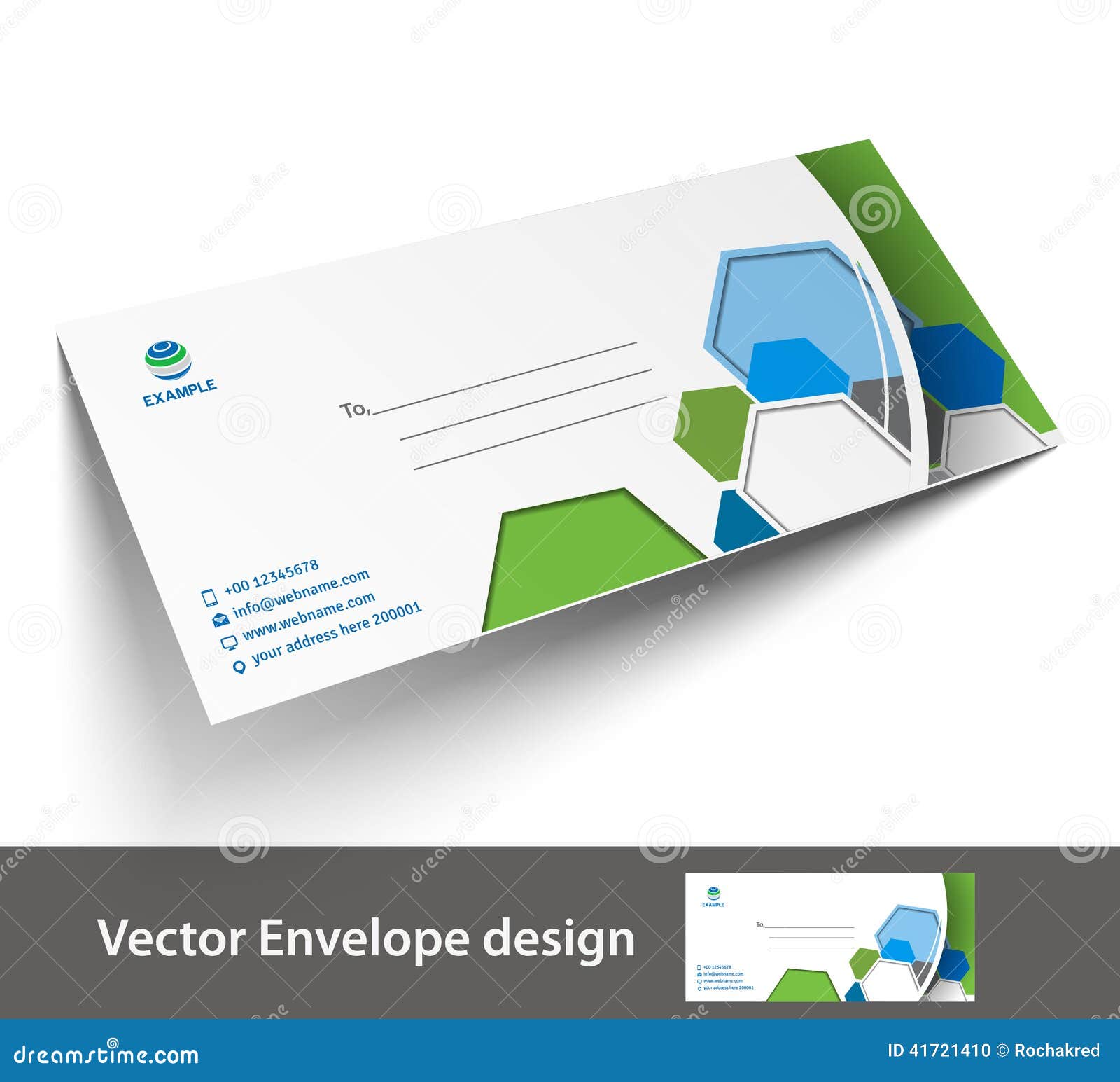 Paper envelope templates stock vector. Illustration of business - 41721410