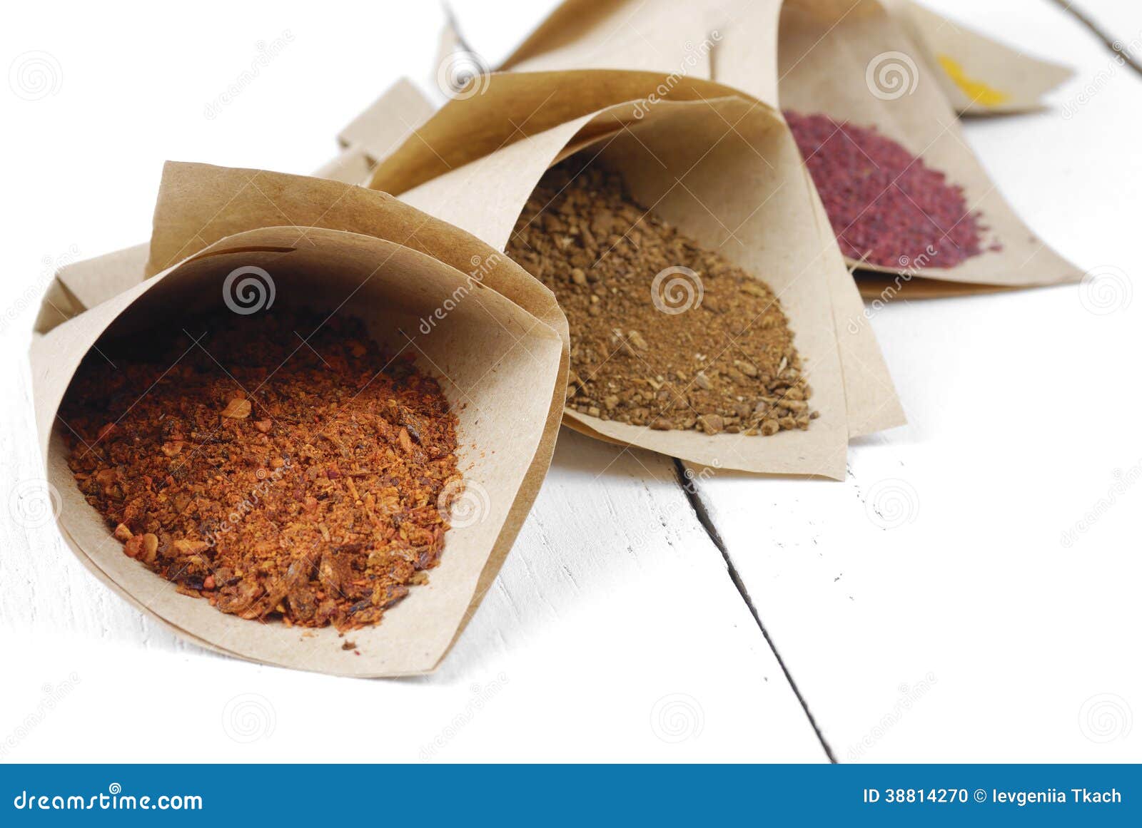Paper Envelopes with Spices Stock Photo - Image of ingredients, fresh ...