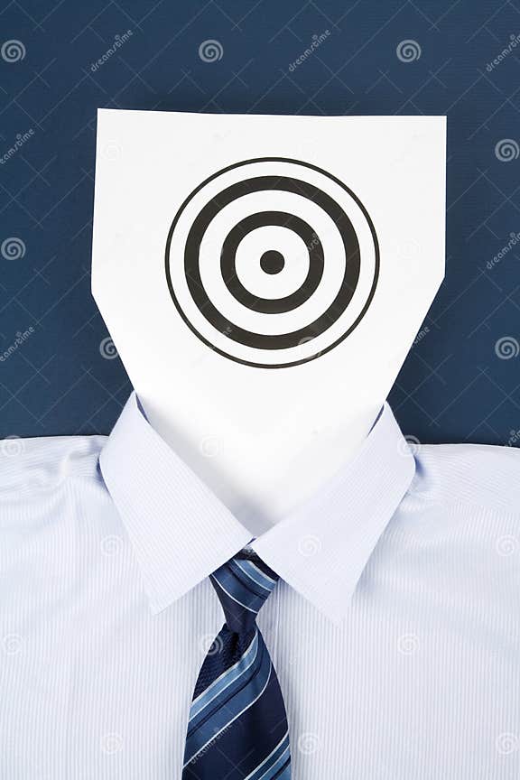 Paper Face and Business Target Stock Image - Image of victim, aiming ...