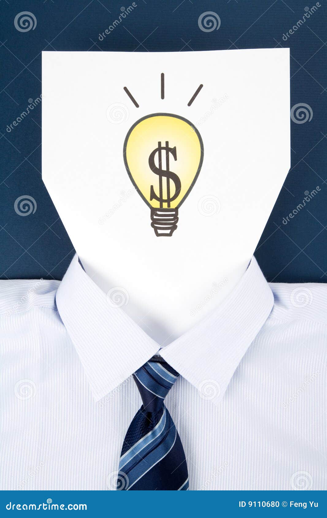 Paper Face and Dollar Sign stock photo. Image of idea - 9110680