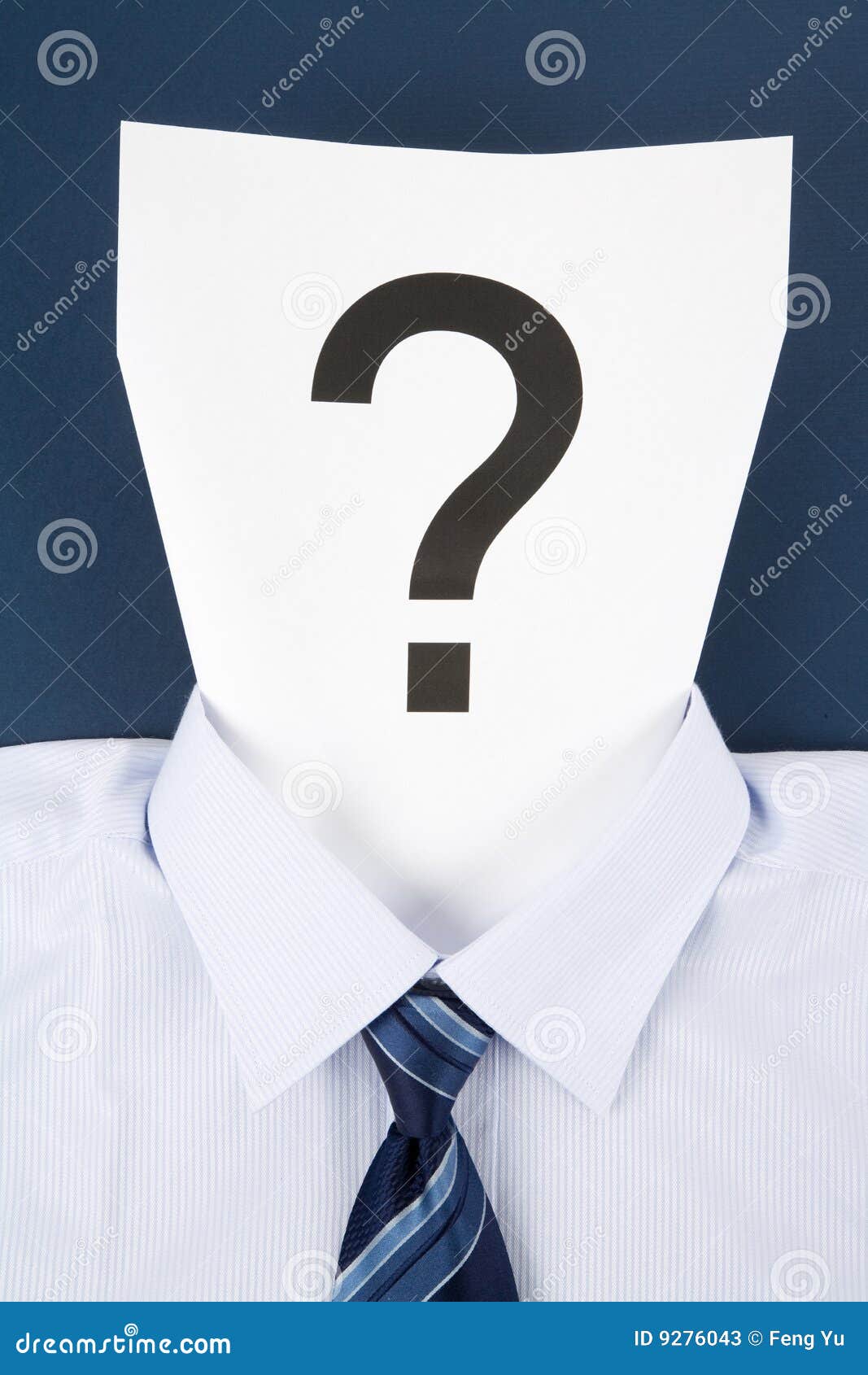 Paper Face And Question Mark Stock Image | CartoonDealer.com #9276043