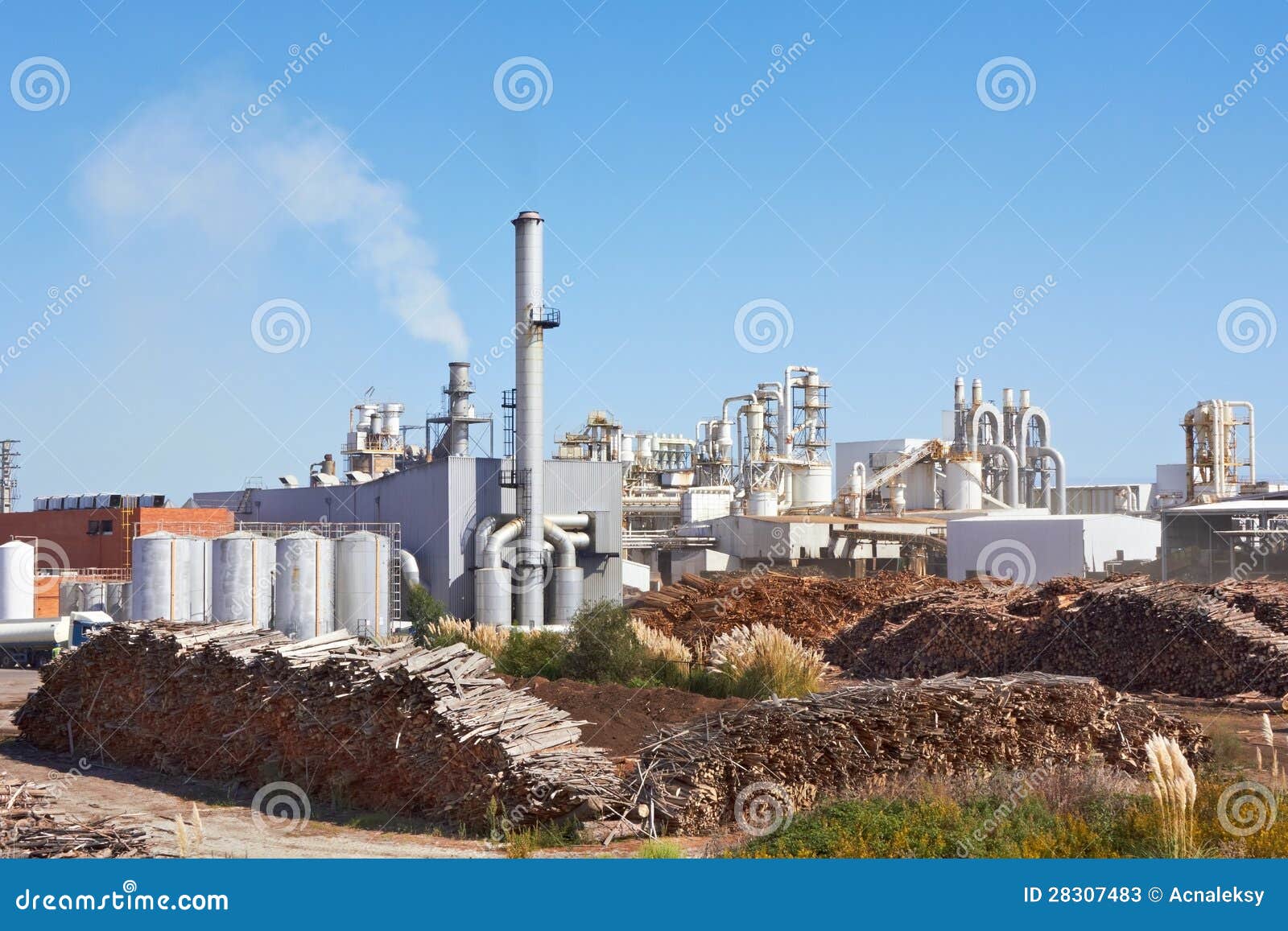 Paper Factory stock image. Image of fumes, pollution - 28307483