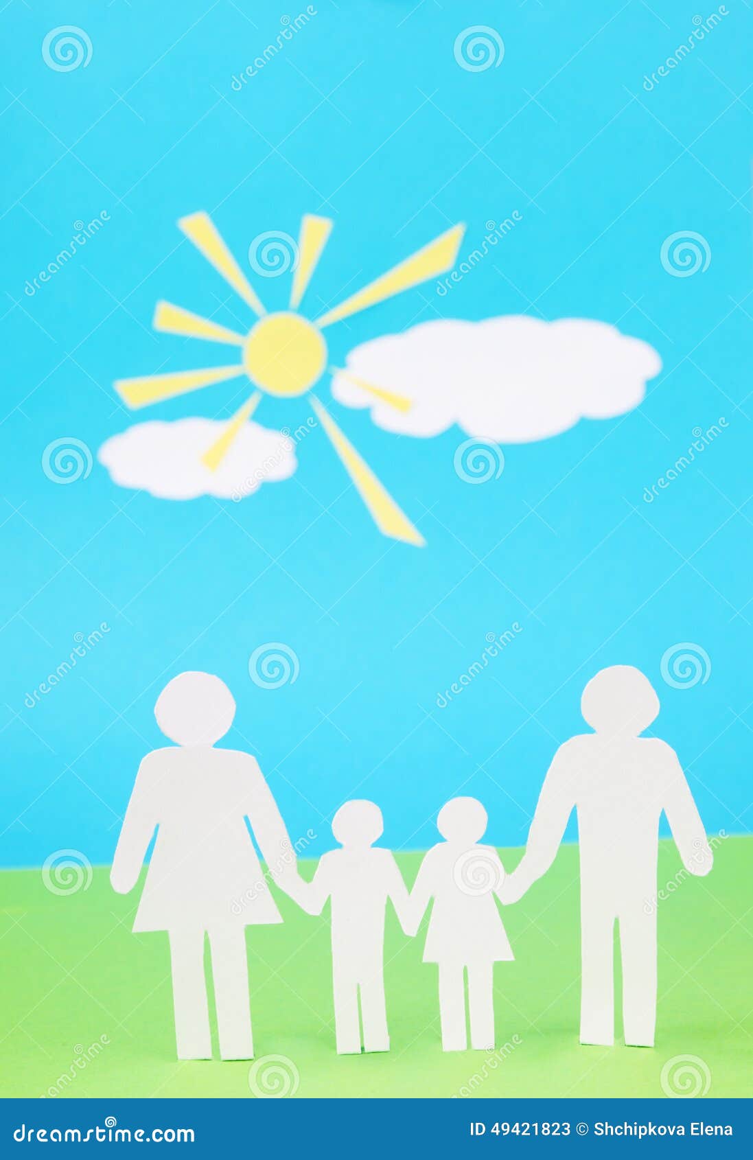 Paper family stock illustration. Illustration of family - 49421823