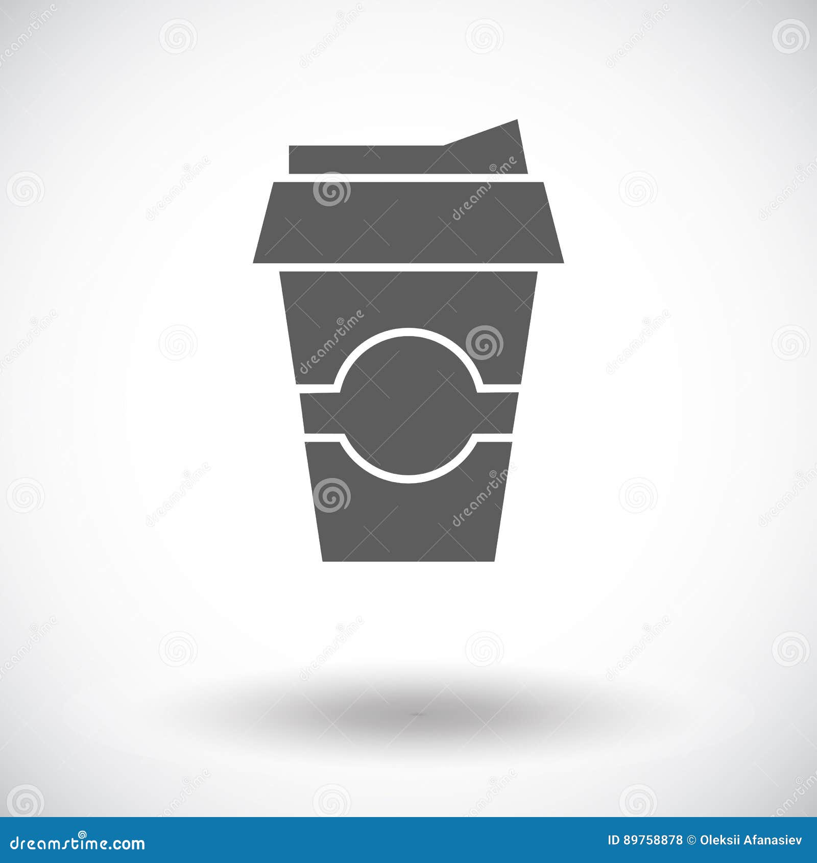 Paper fast food cup stock vector. Illustration of object - 89758878