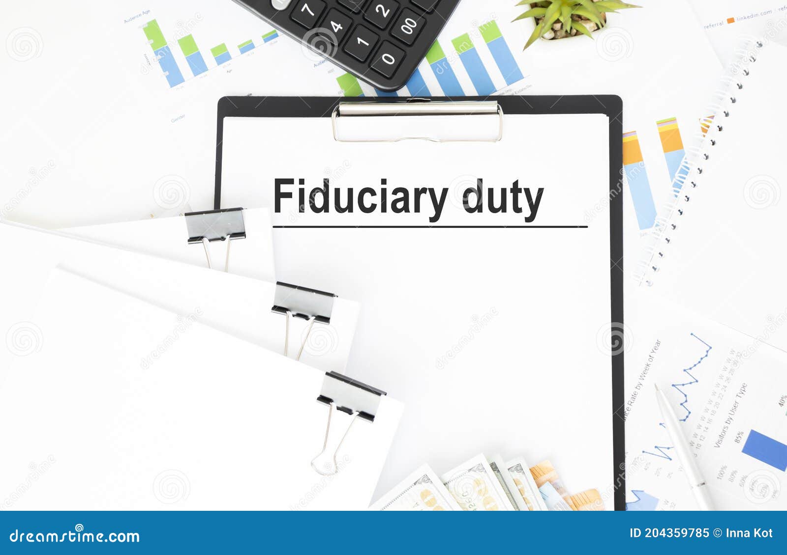 Paper with Fiduciary duty stock image. Image of government - 204359785