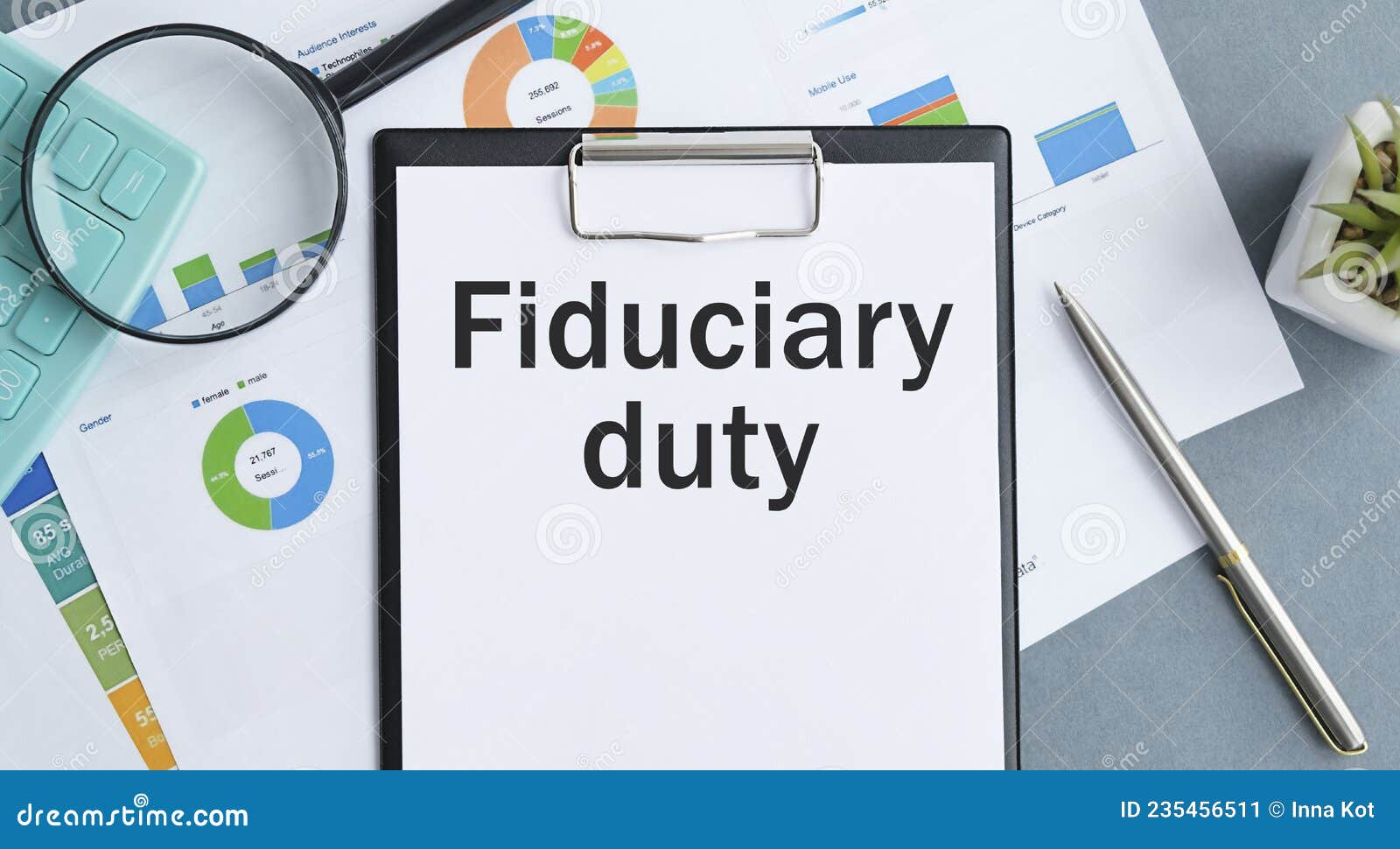 Paper with Fiduciary duty stock image. Image of document - 235456511