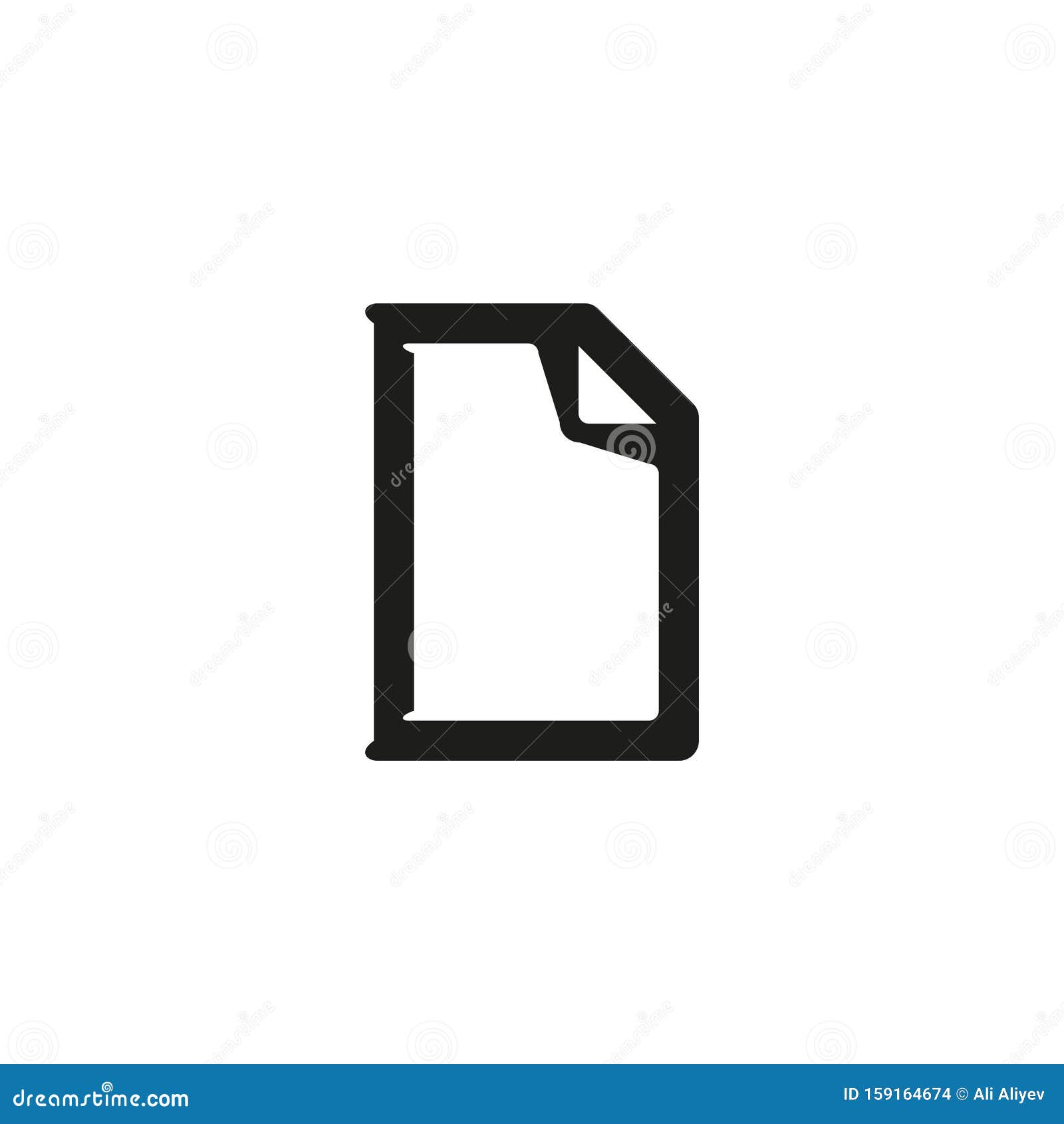 Paper File Icon. Archive Symbol Stock Illustration - Illustration of ...