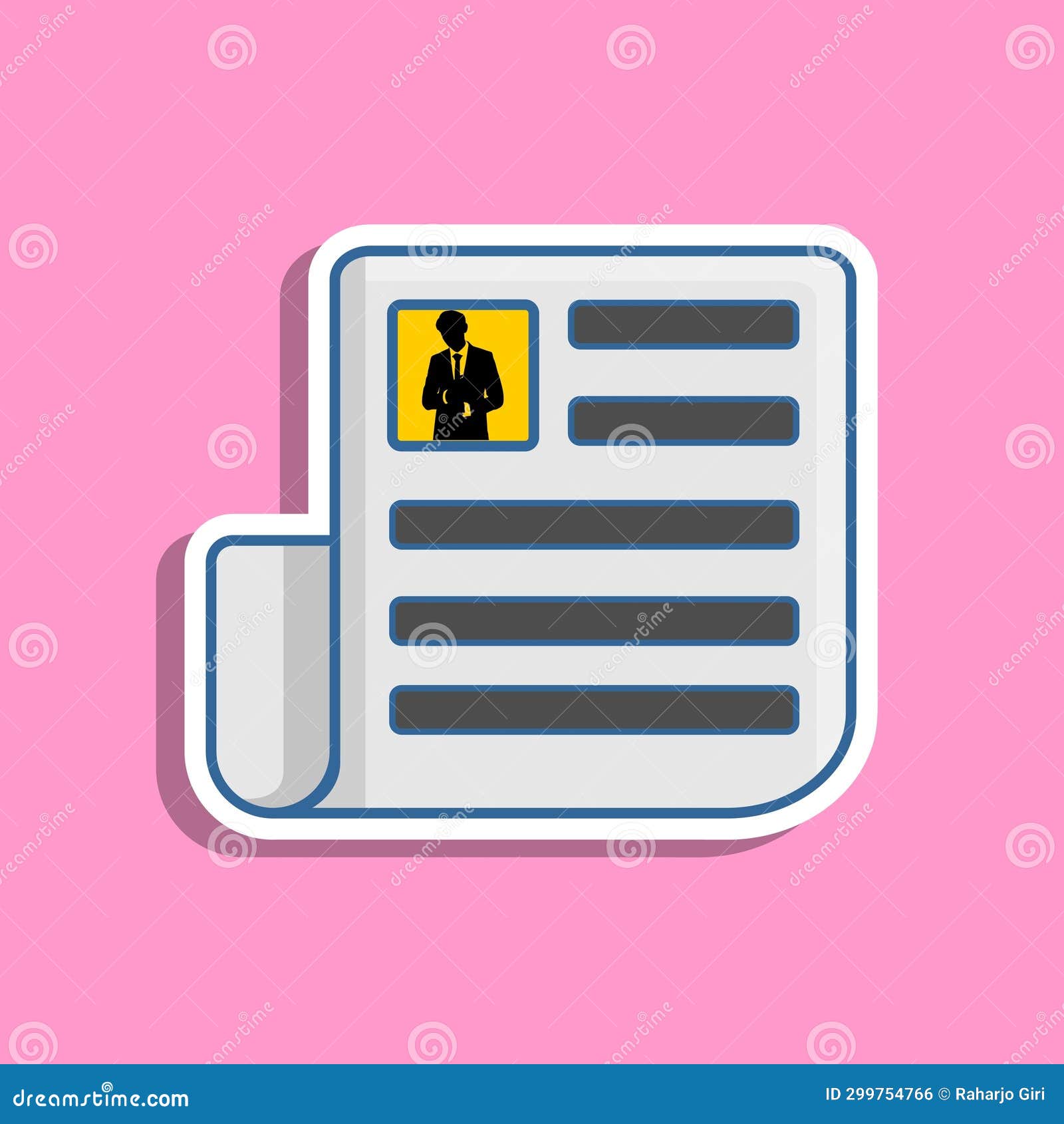 Paper File Icon Flat Vector Print Ready Stock Illustration ...