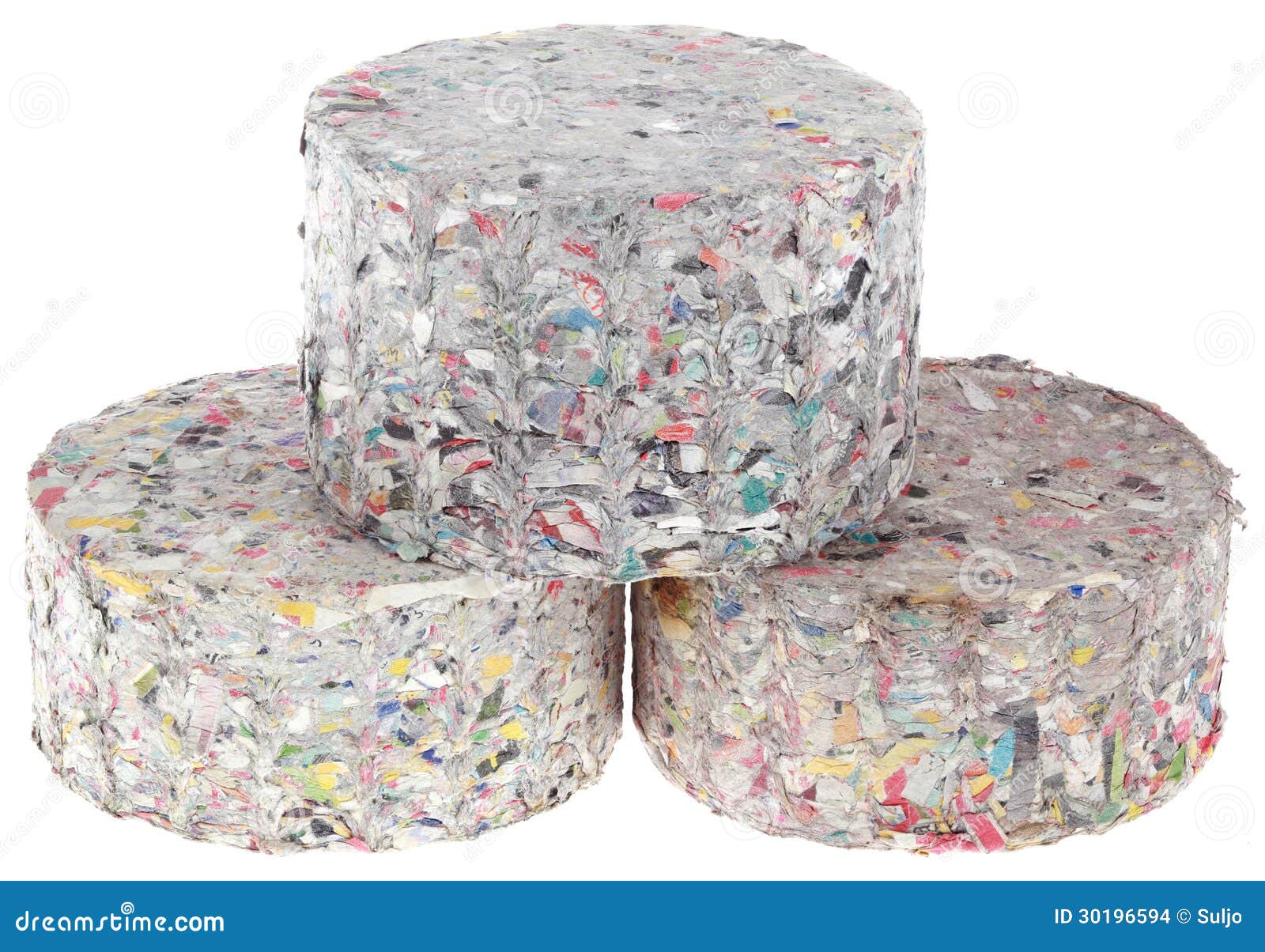 Paper Log Briquettes Cutout Stock Photo - Image of gray, background ...