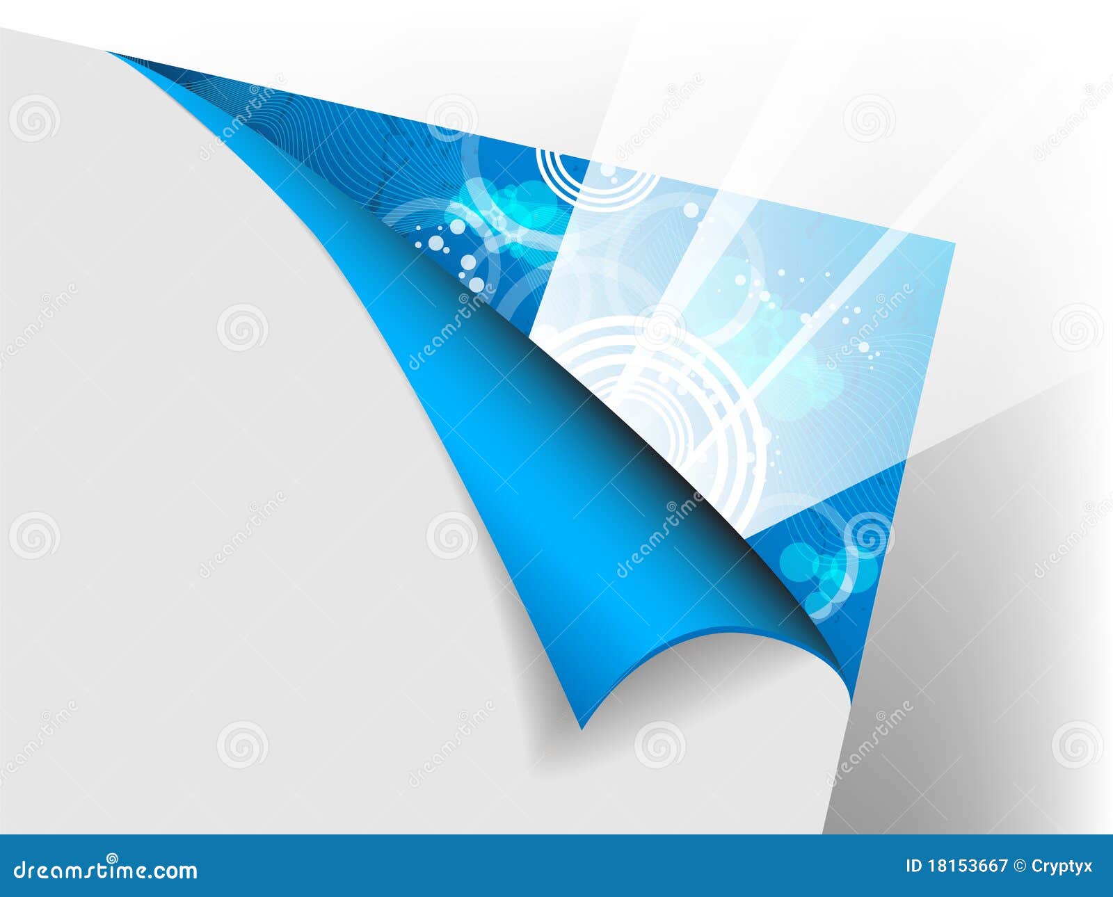 Paper with flex corner stock illustration. Illustration of creative ...