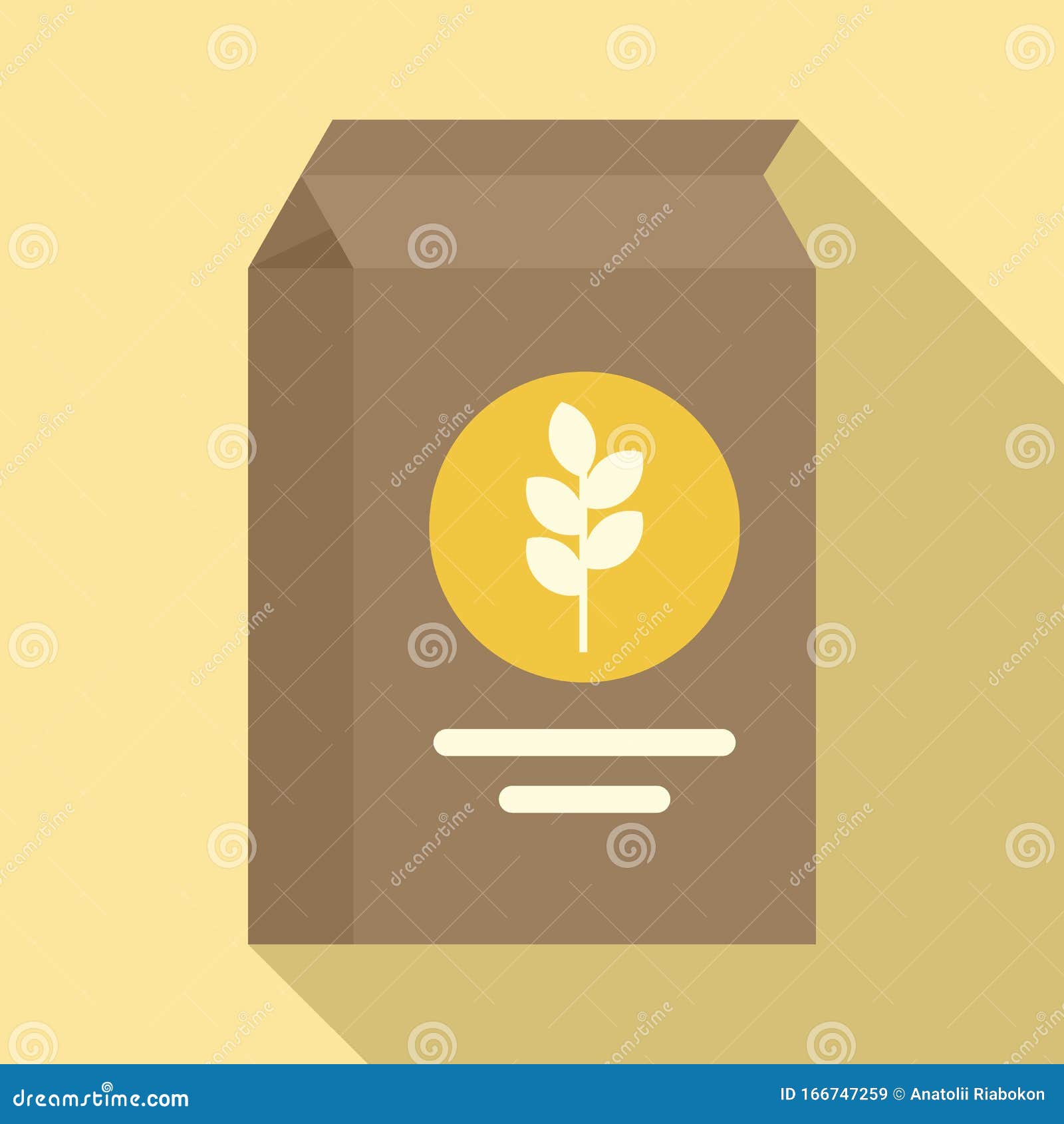 Flour Package Box Isolated On White Transparent Background Royalty-Free ...