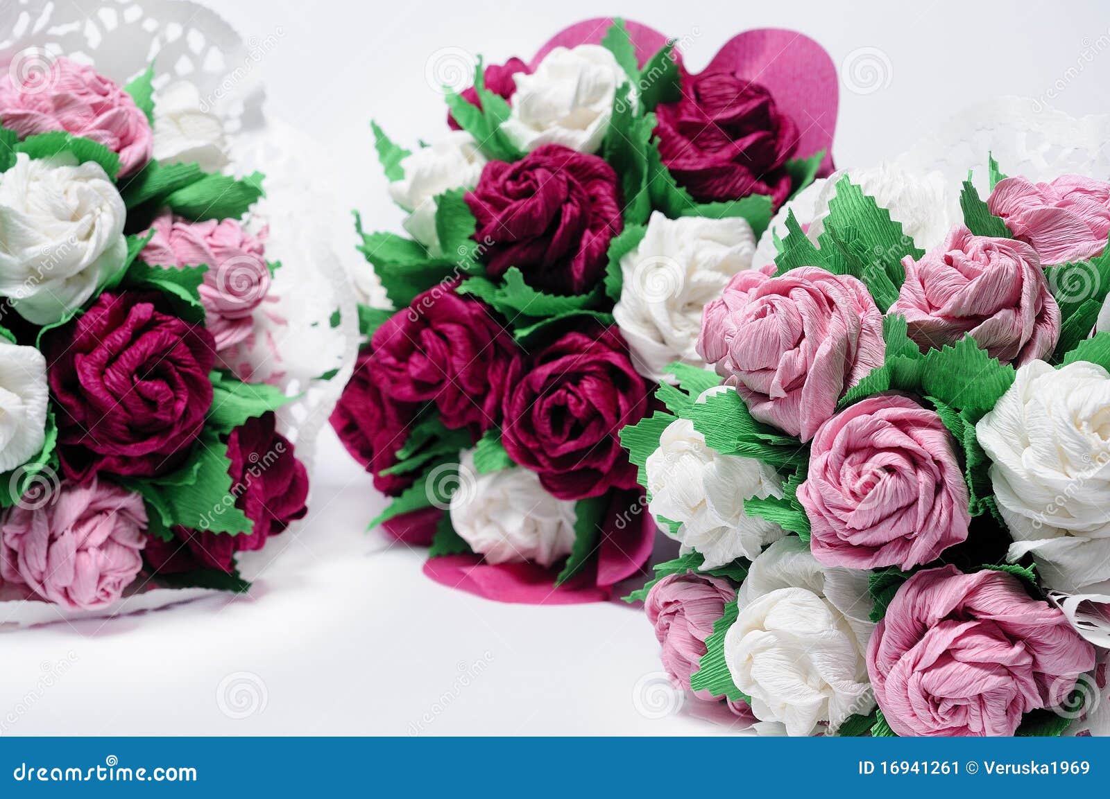 Paper flowers stock image. Image of roses, floral, composition - 16941261