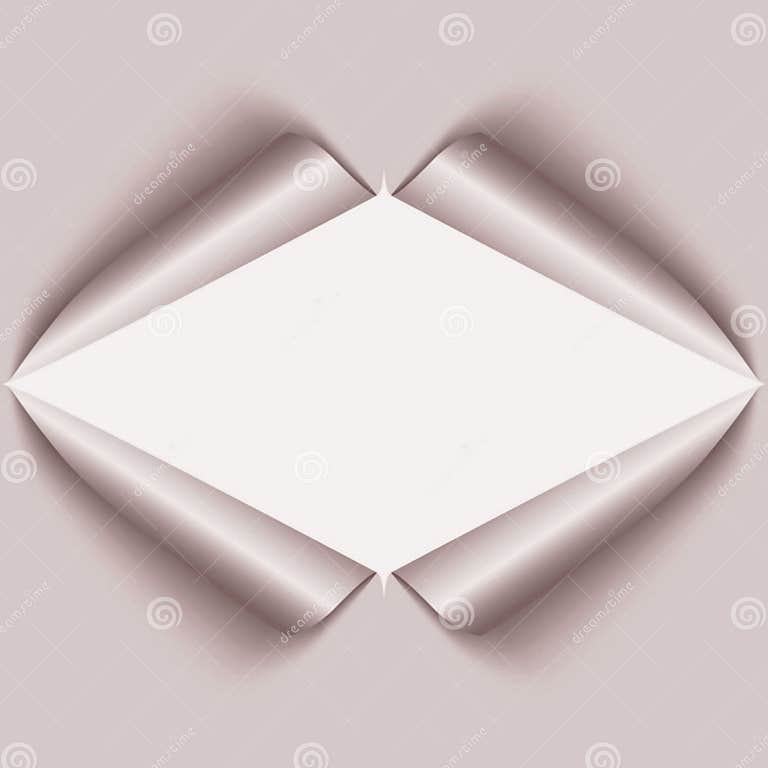 Paper Fold Abstract Template Background. Folded Note Stock Image ...