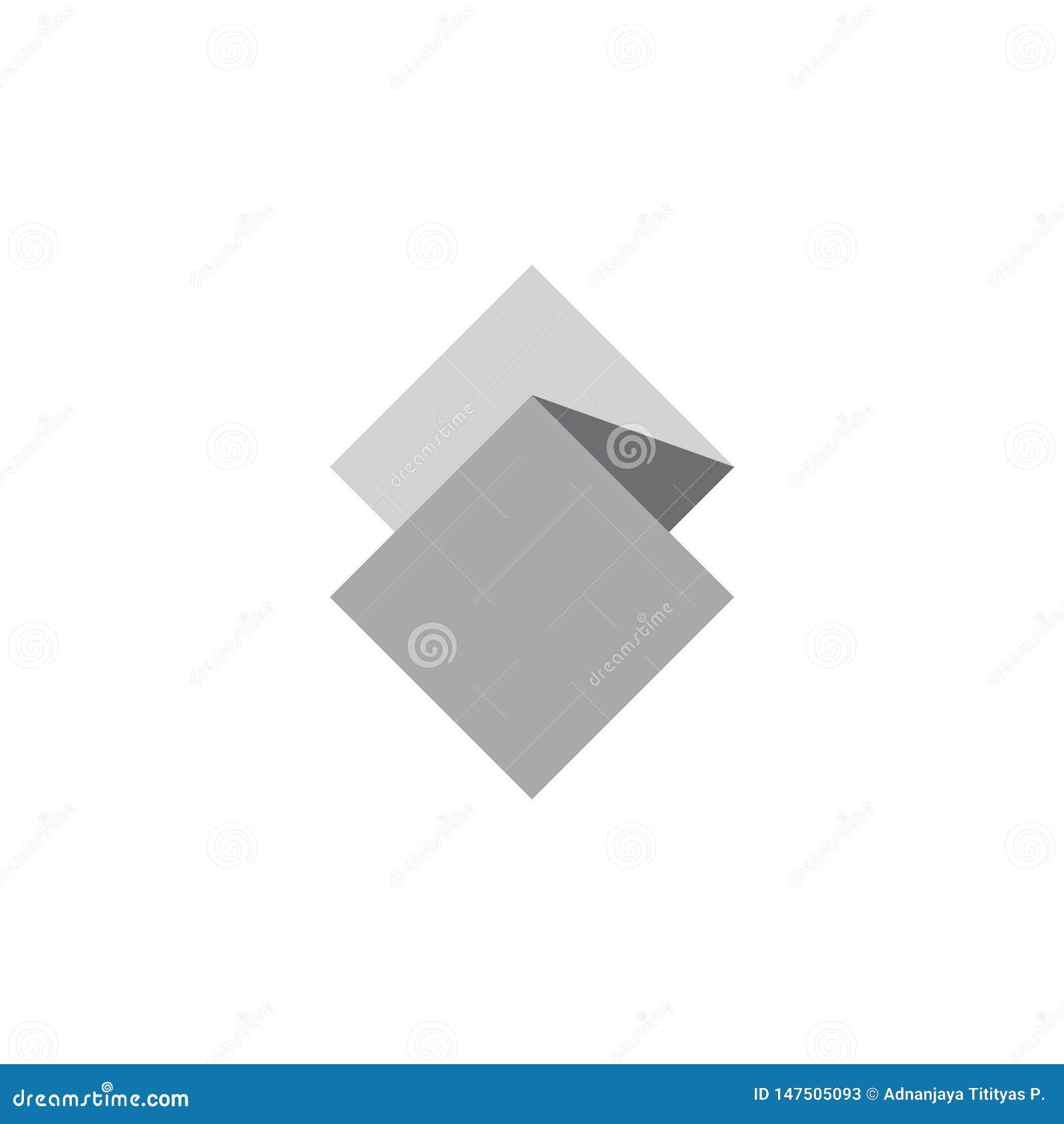 Paper Fold Simple 3d Logo Vector Stock Vector - Illustration of element ...