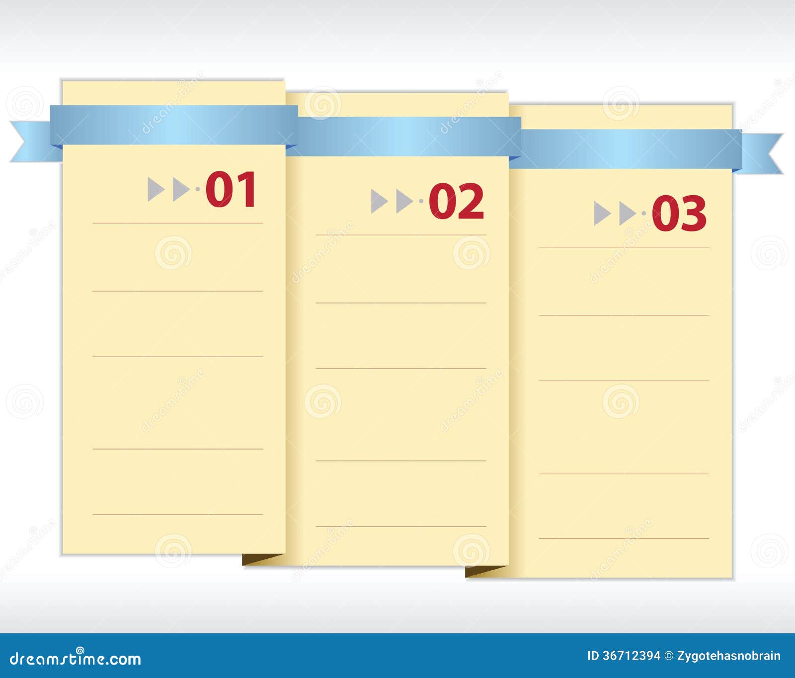 Paper Folded Banner. stock vector. Illustration of business - 36712394