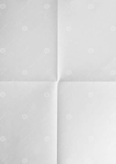 Paper folded in four stock photo. Image of sheet, paper - 25832182