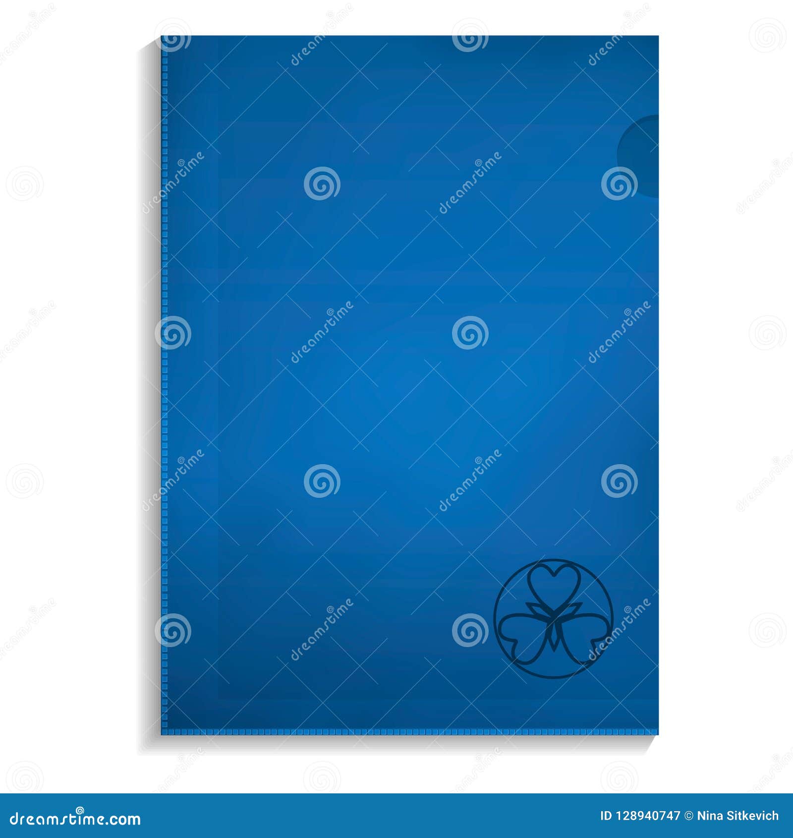 Paper Folder Icon, Realistic Style Stock Vector - Illustration of icon ...