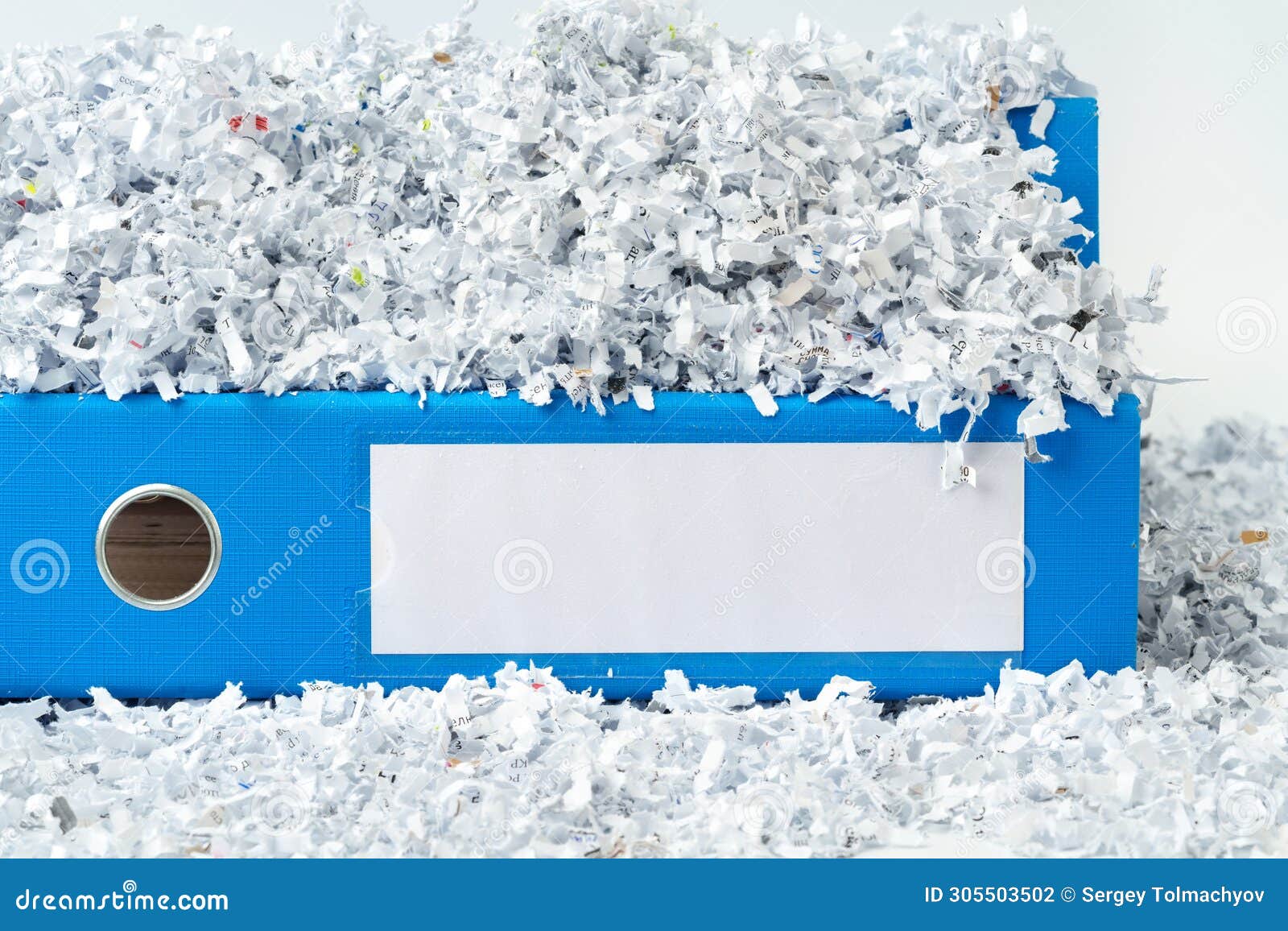 Paper Folder and Shredded Paper in Office Stock Photo - Image of torn ...