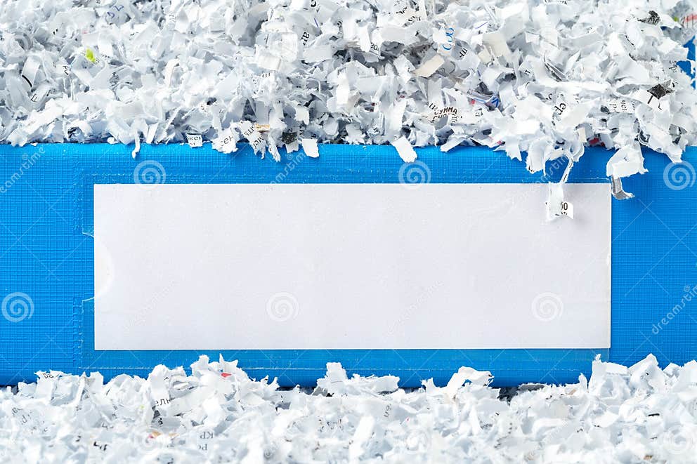 Paper Folder and Shredded Paper in Office Stock Image - Image of ...