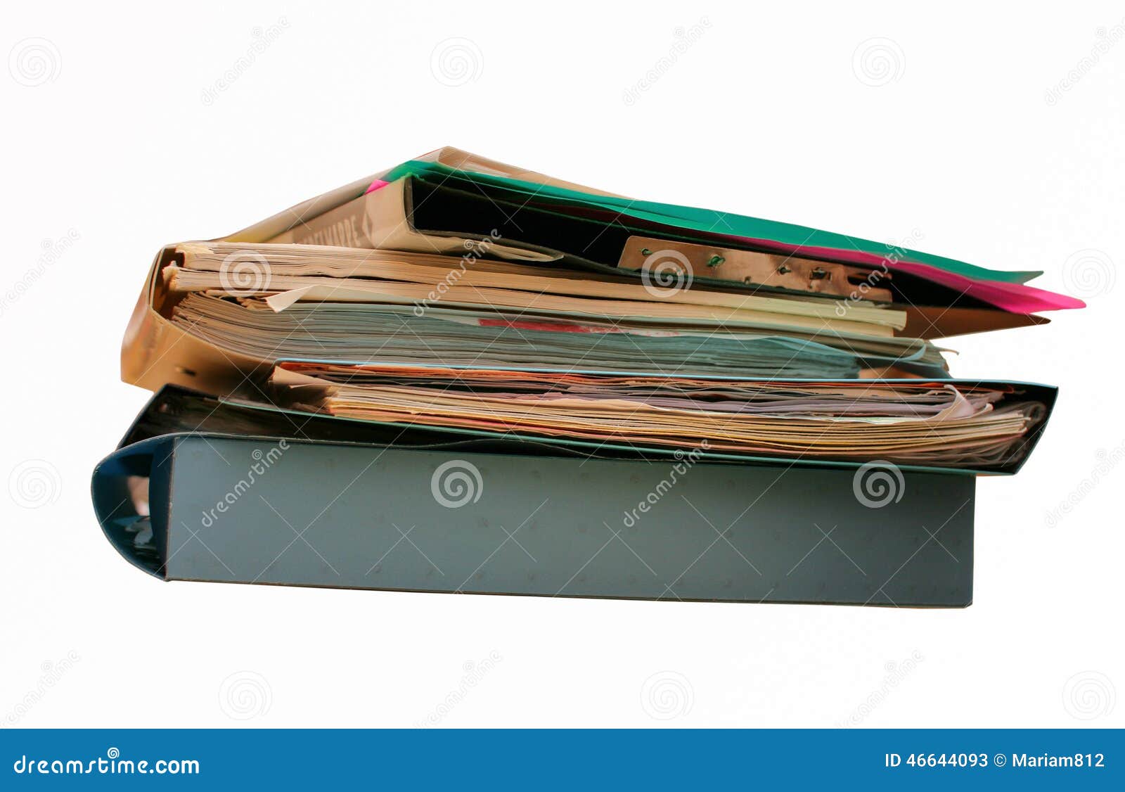 Paper folders stock image. Image of paper, document, office - 46644093