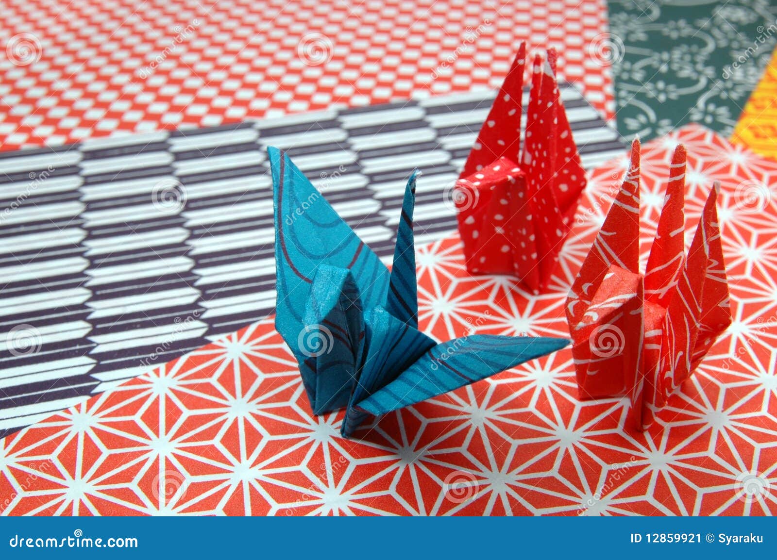 Paper folding stock image. Image of bird, creative, japanese - 12859921