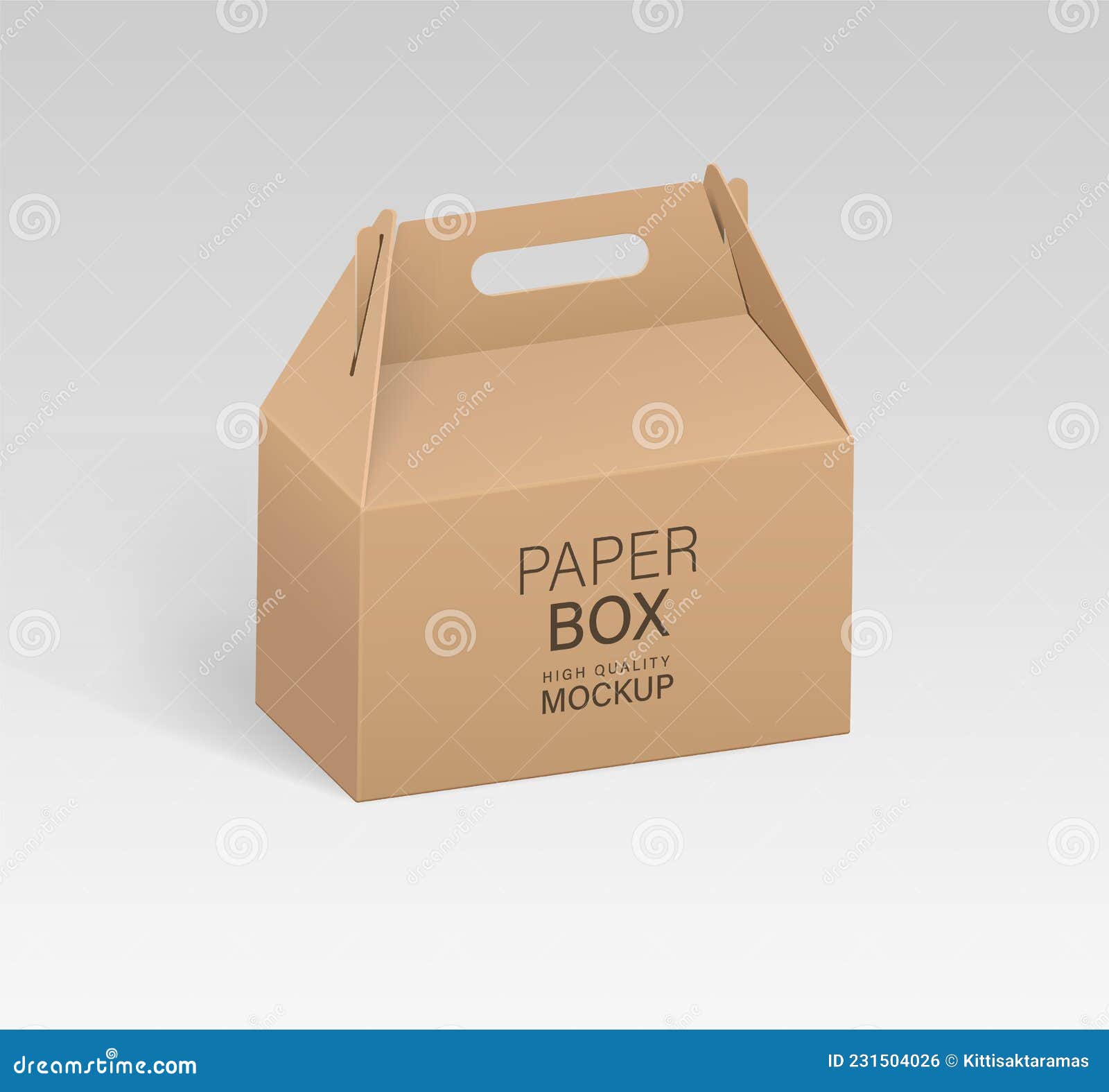 Paper Food Box Packaging Mockups Stock Vector - Illustration of mockups ...
