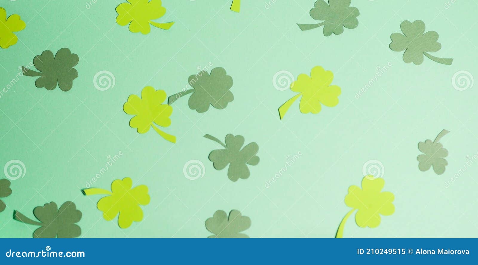 Paper Four-leaf Clover Pattern. Wallpaper Stock Image - Image of frame ...