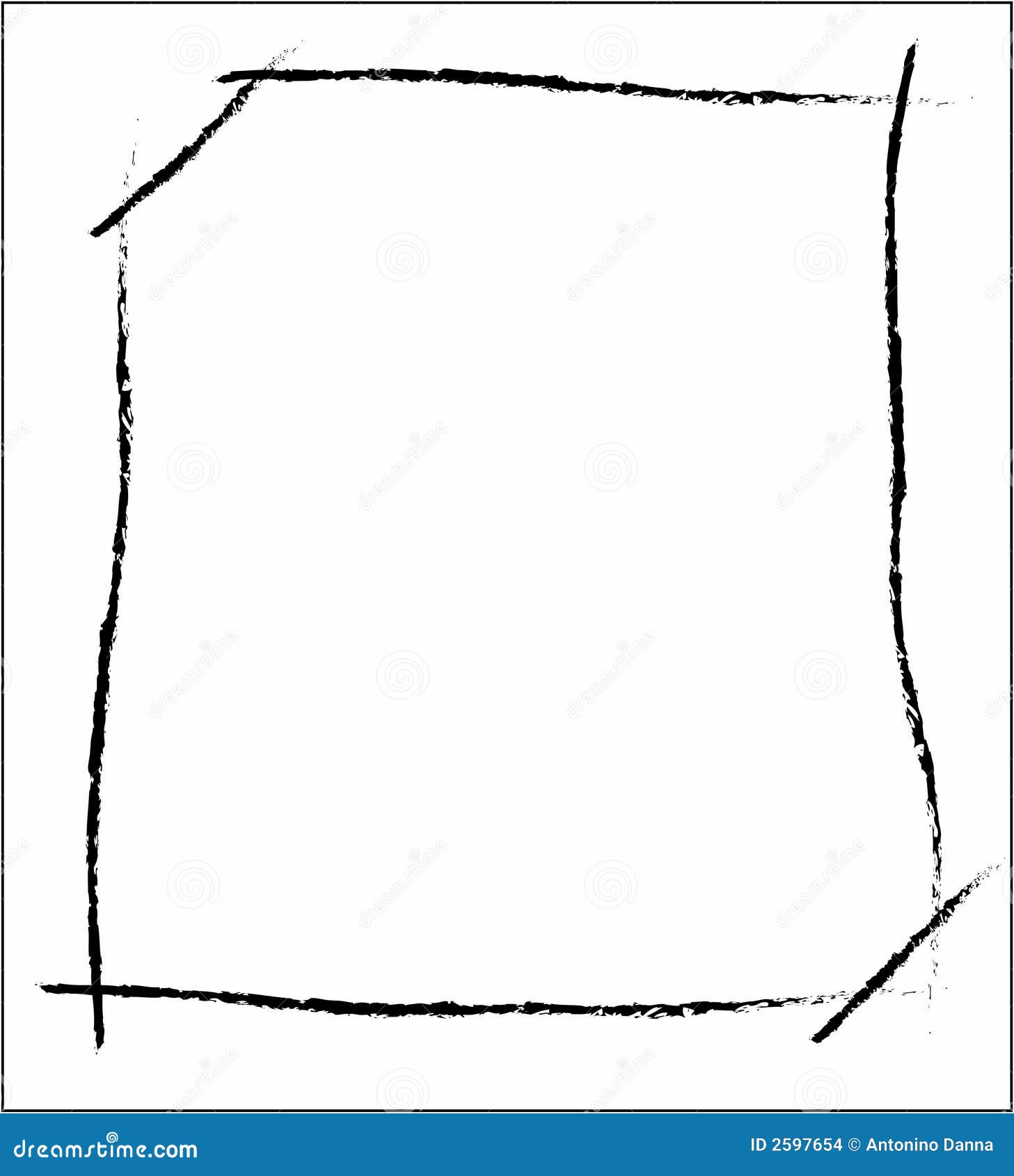 Paper frame stock vector. Illustration of carta, border - 2597654