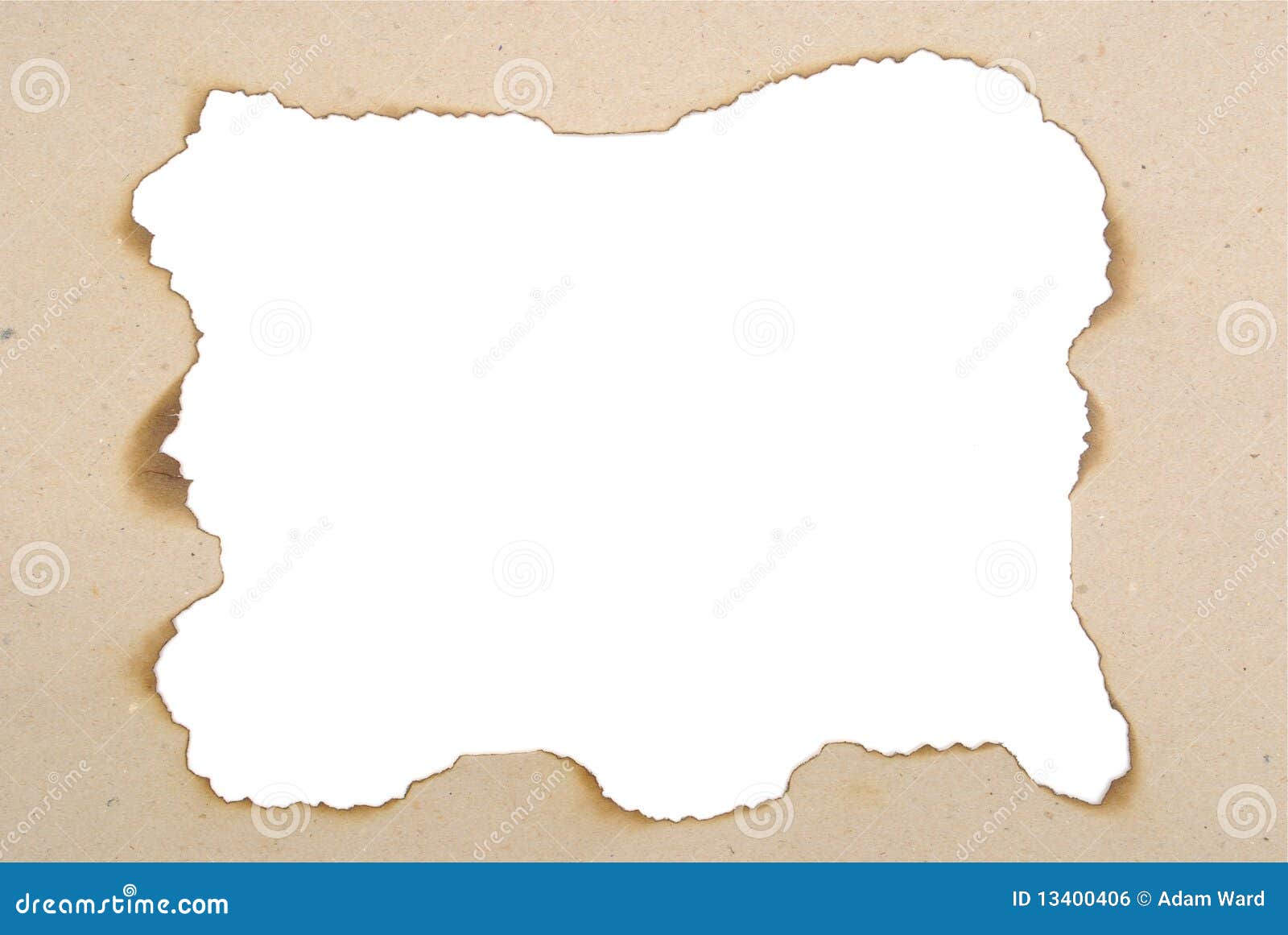 Paper Frame with Burnt Edges Stock Photo - Image of brown, border: 13400406