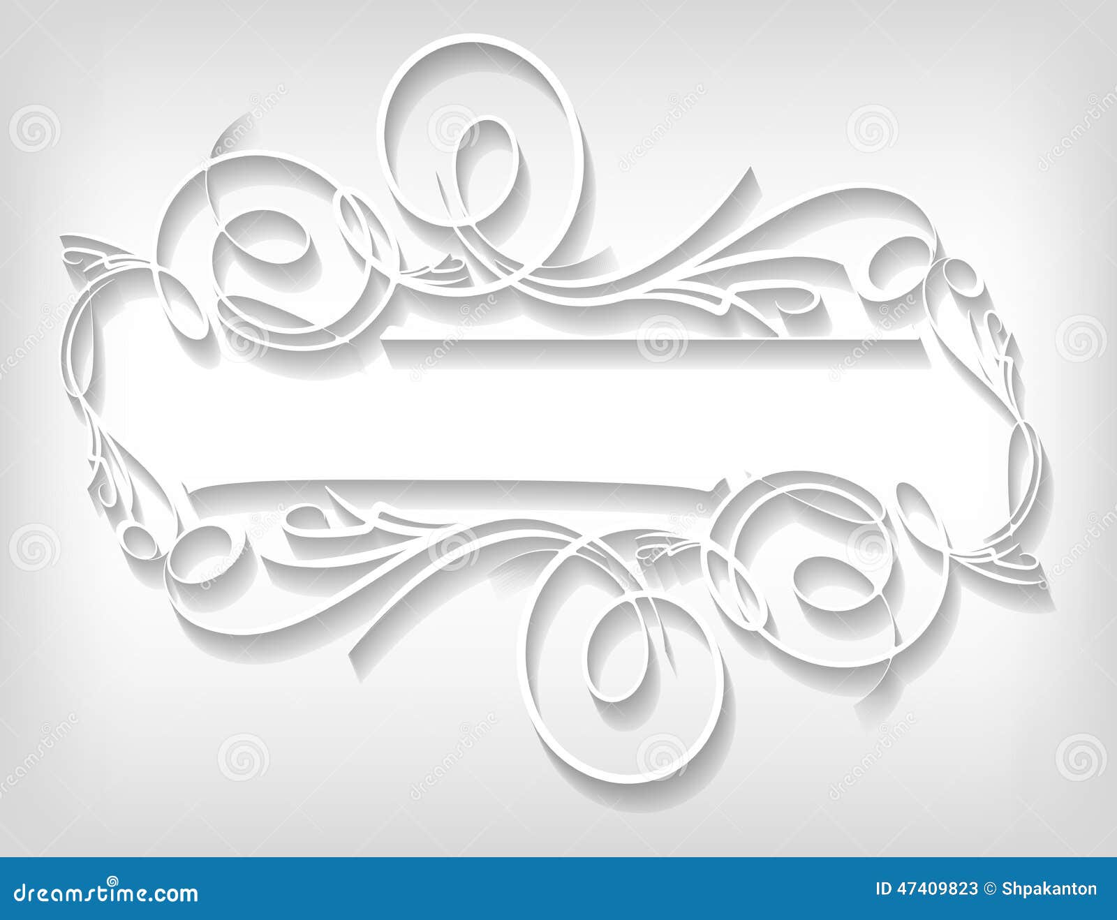 Paper Frame in Cut of Paper Style Stock Vector - Illustration of ...