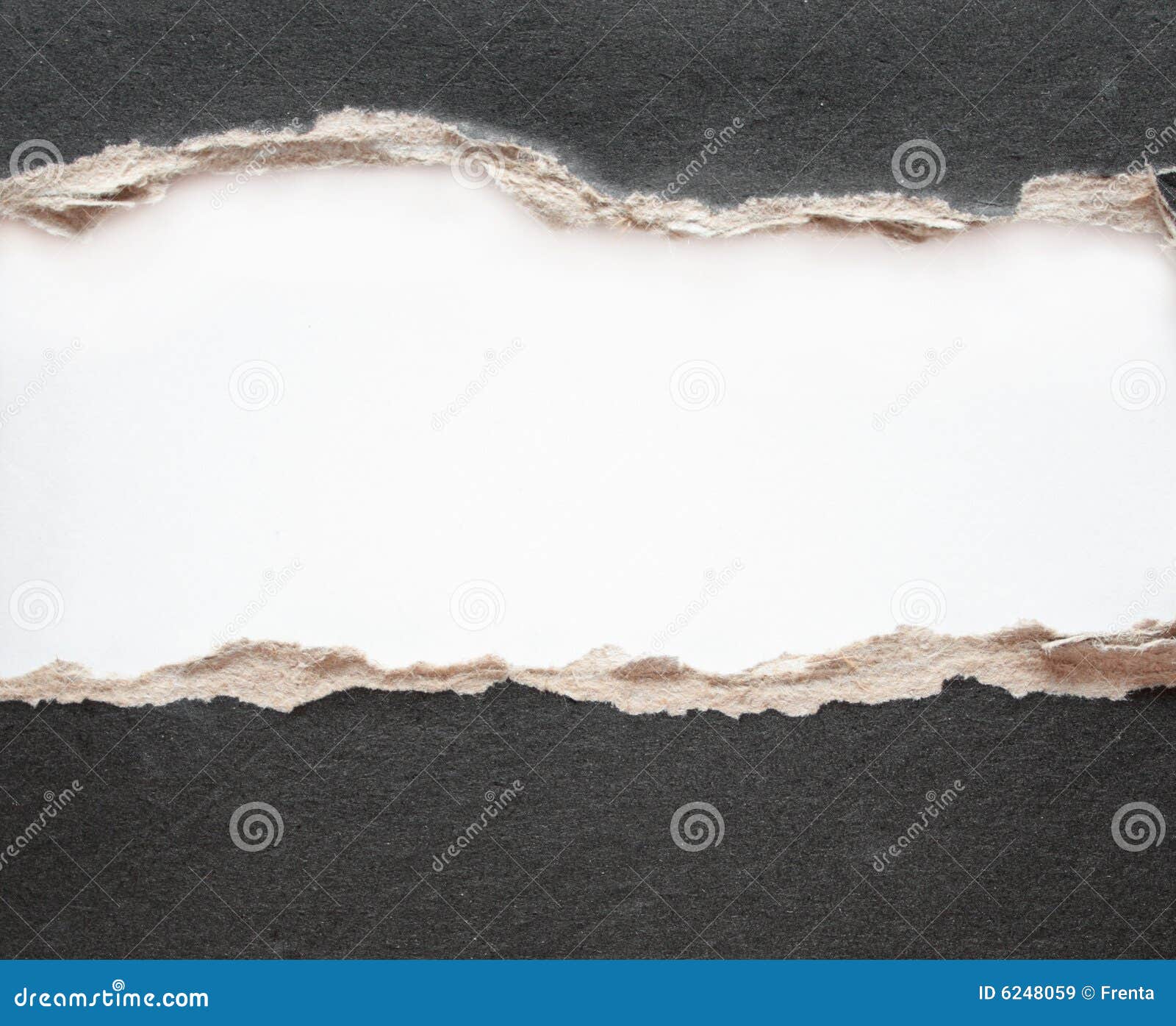 Paper Frame with the Fragmentary Edges Stock Image - Image of injured ...