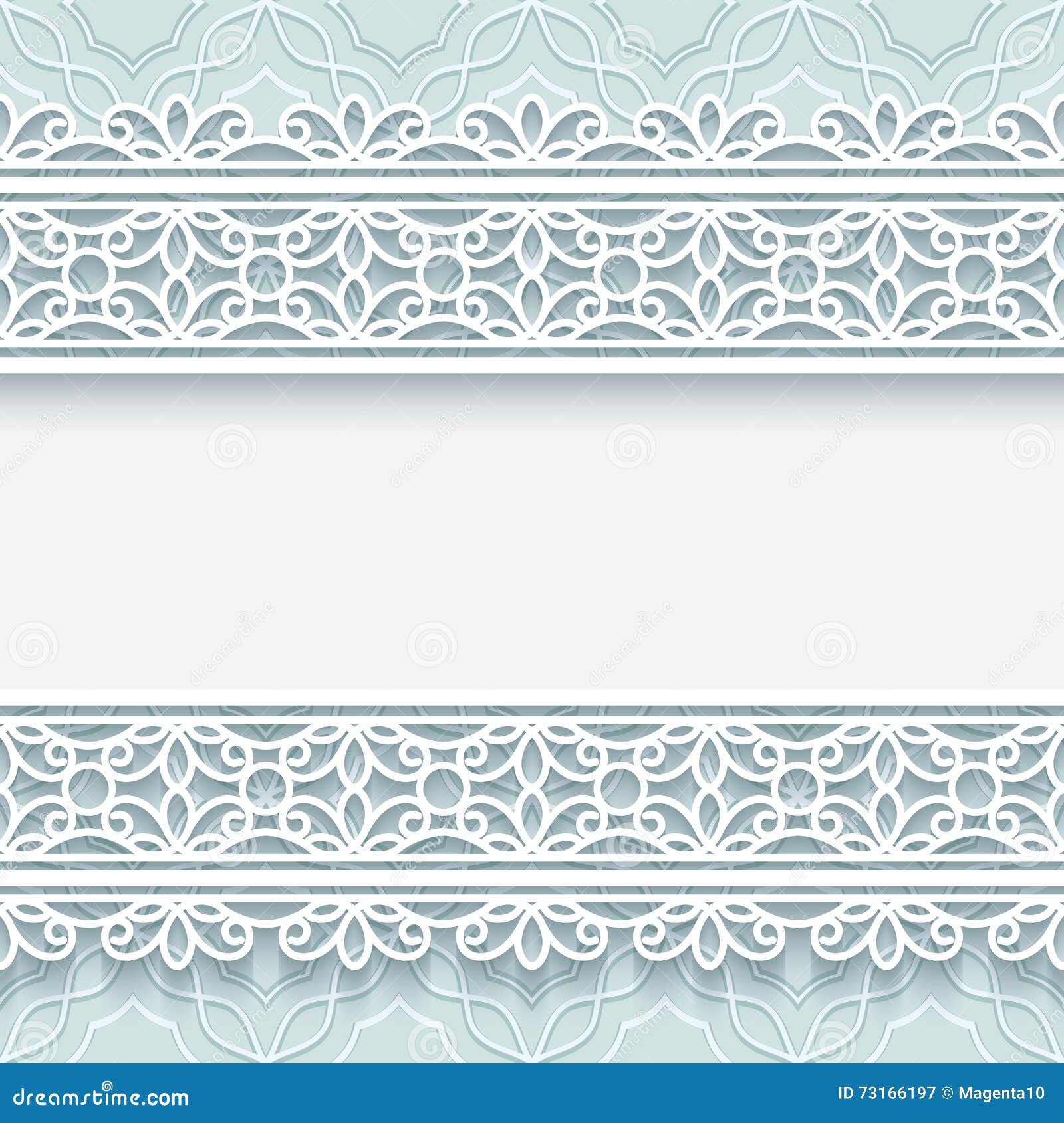 Paper Frame with Lace Borders Stock Vector - Illustration of frames ...