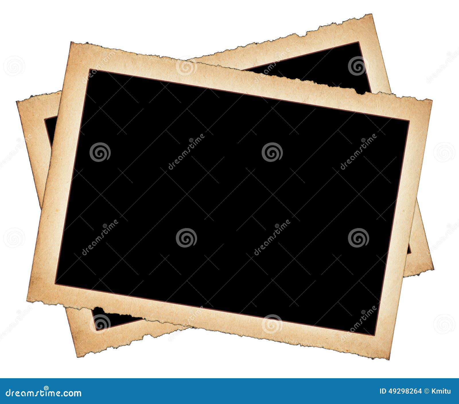 Paper Frames with Frayed Edges Stock Photo - Image of hollow, frame ...