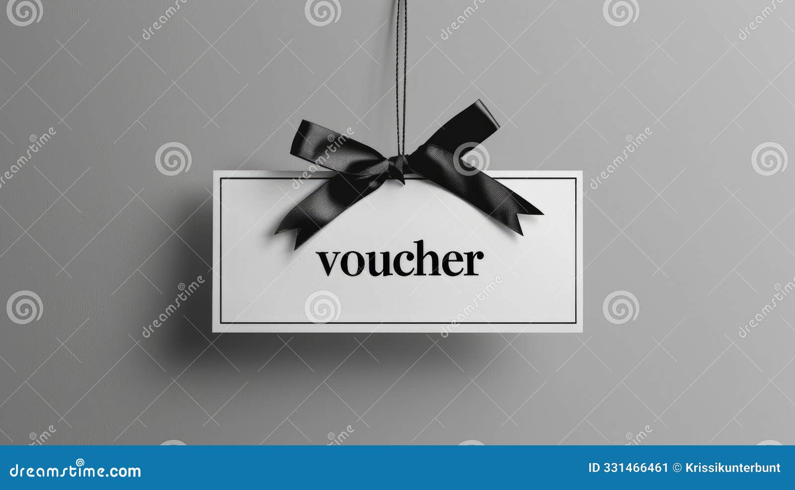 Paper Gift Voucher with Bow Stock Image - Image of voucher, special ...