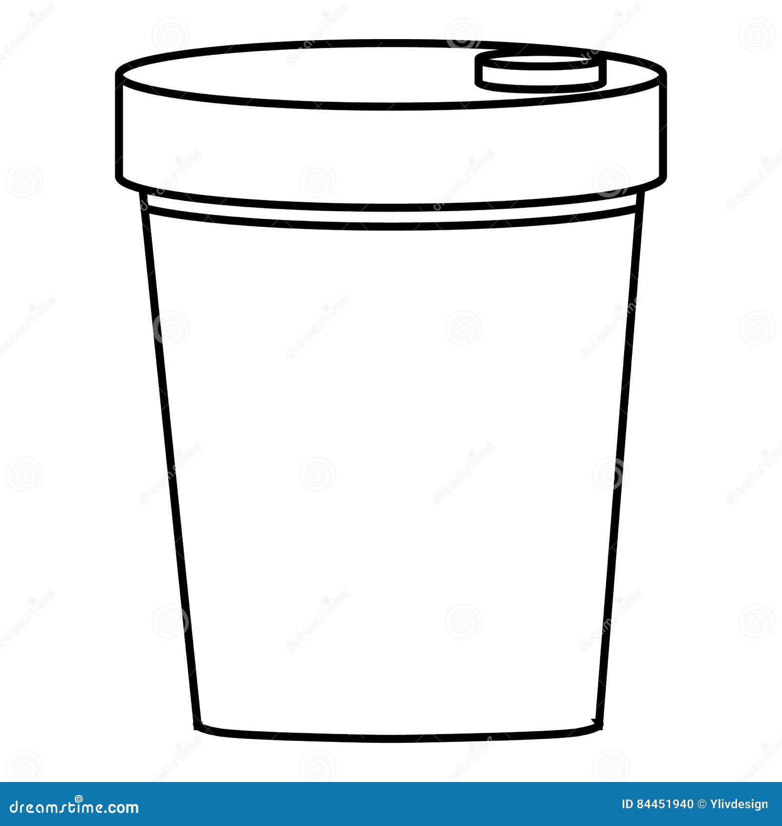 Paper Glass Icon, Outline Style Stock Vector - Illustration of line ...