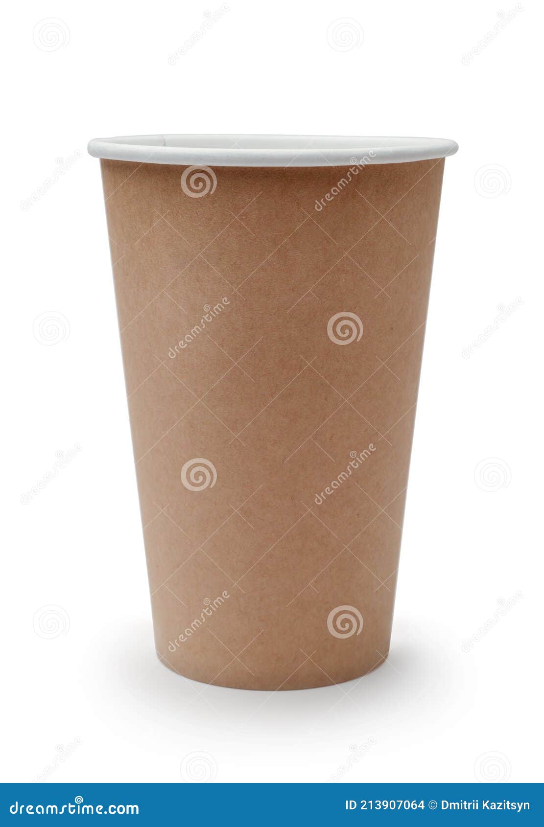 Paper Glass Isolated on White Stock Photo - Image of packaging, heat ...