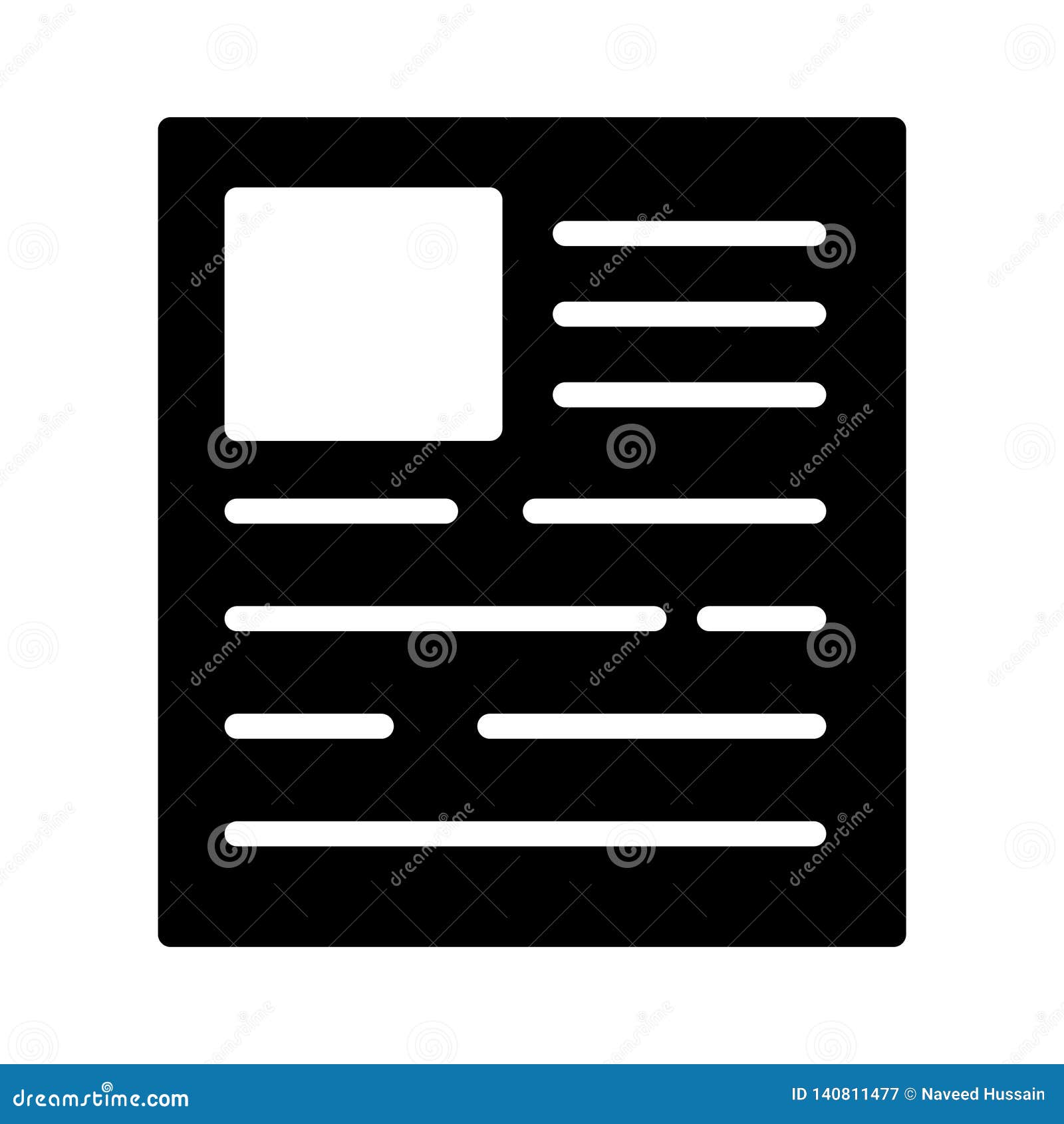 Paper Glyph Flat Vector Icon Stock Vector - Illustration of advertise ...
