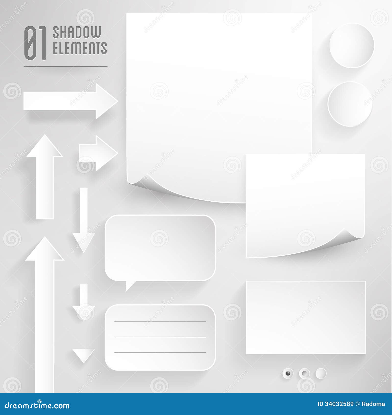 Paper graphic elements stock illustration. Illustration of modern ...