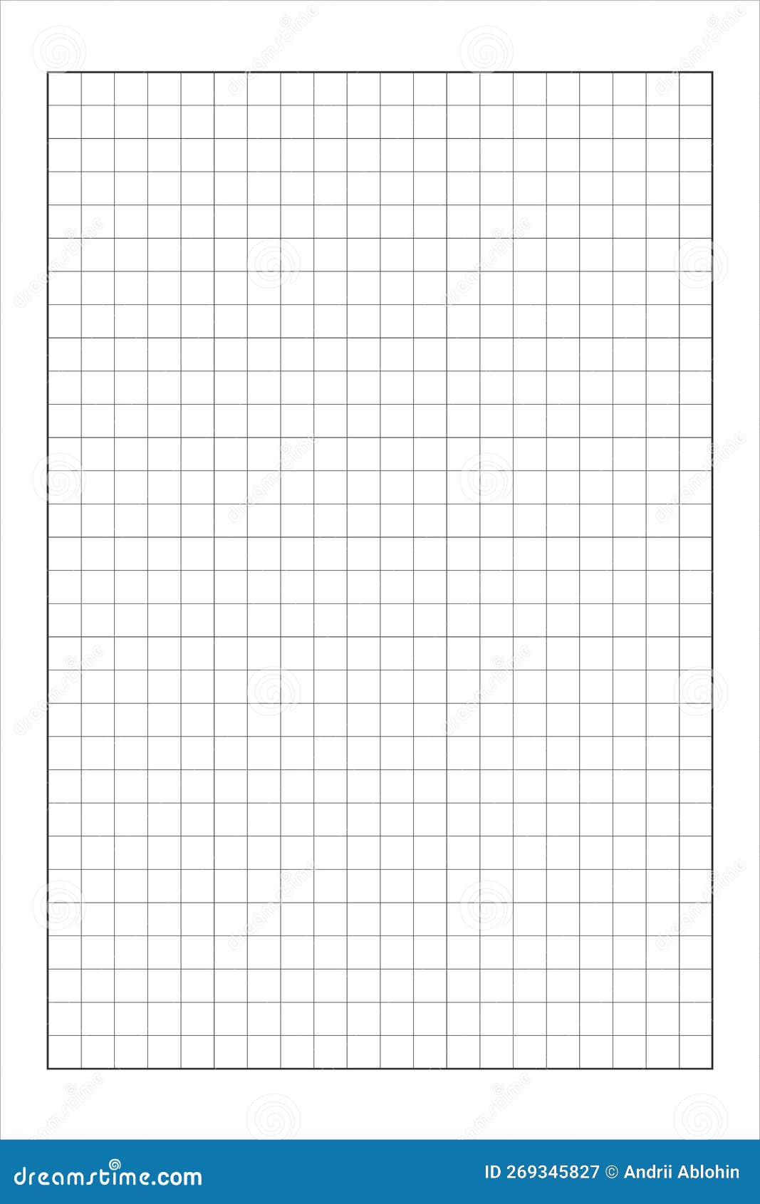 Paper Grid Texture. Notebook Page Template Stock Vector - Illustration ...