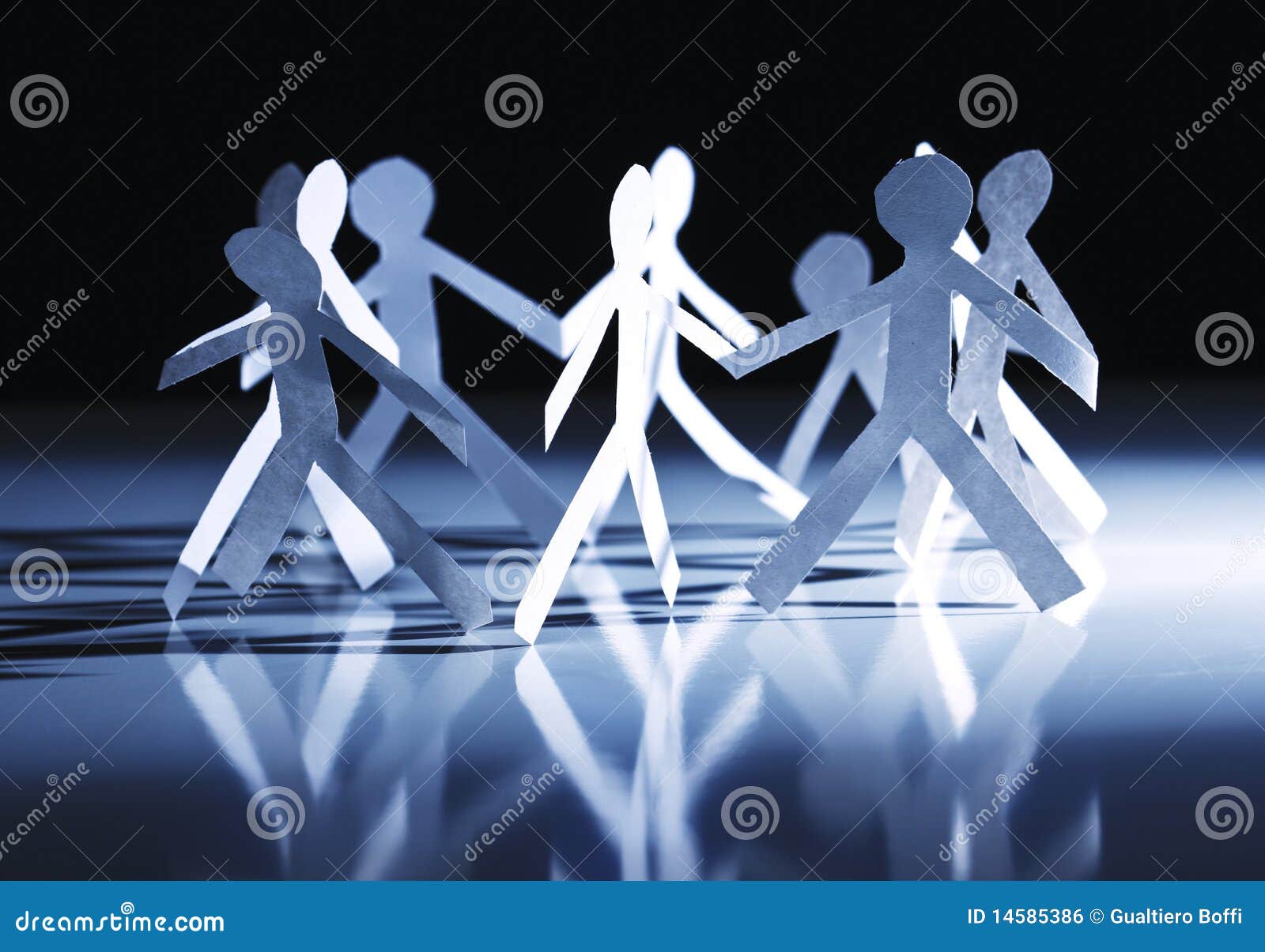 Paper group circle people stock photo. Image of togetherness - 14585386