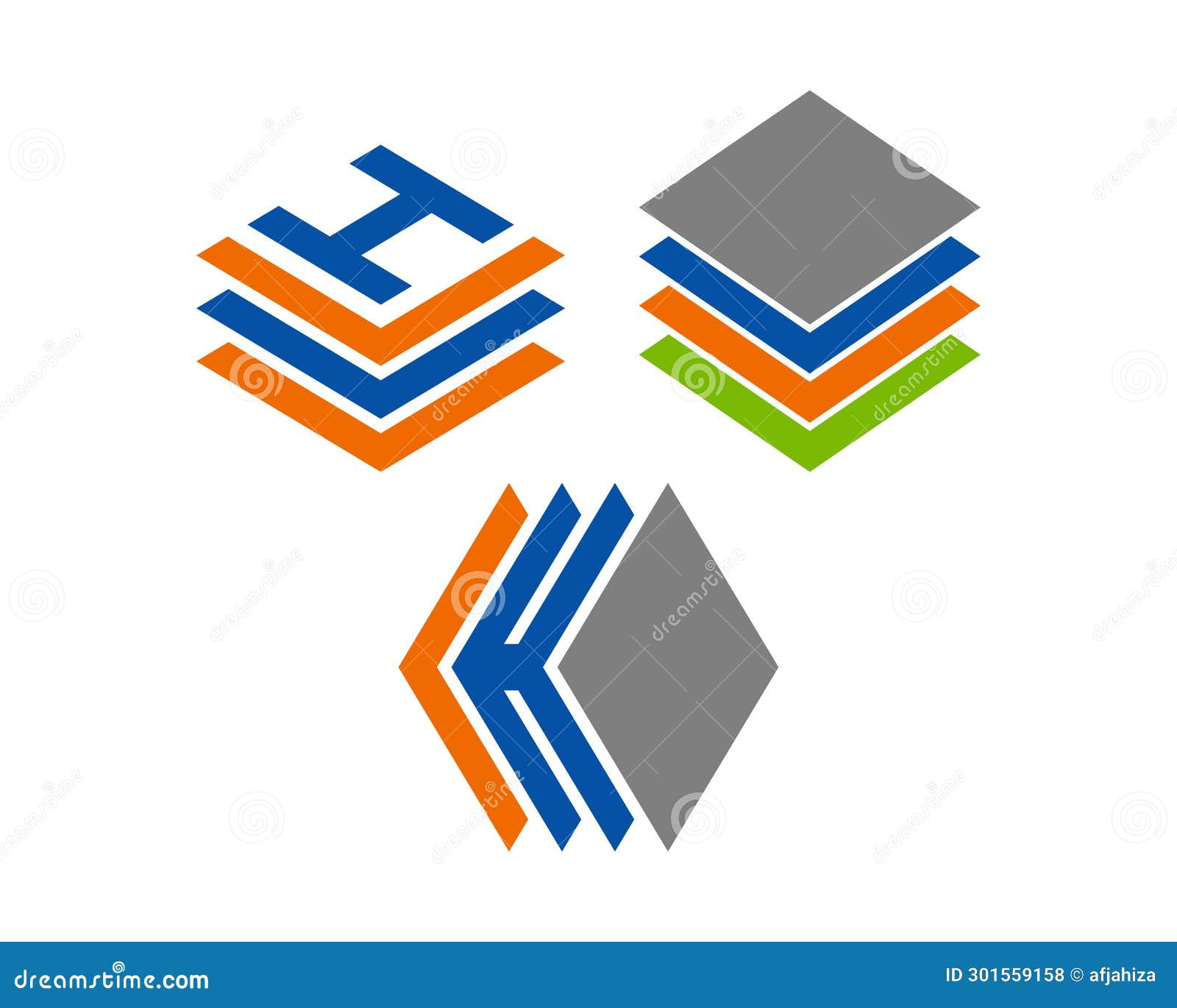 Paper H LH Logo Icon Template Stock Illustration - Illustration of ...