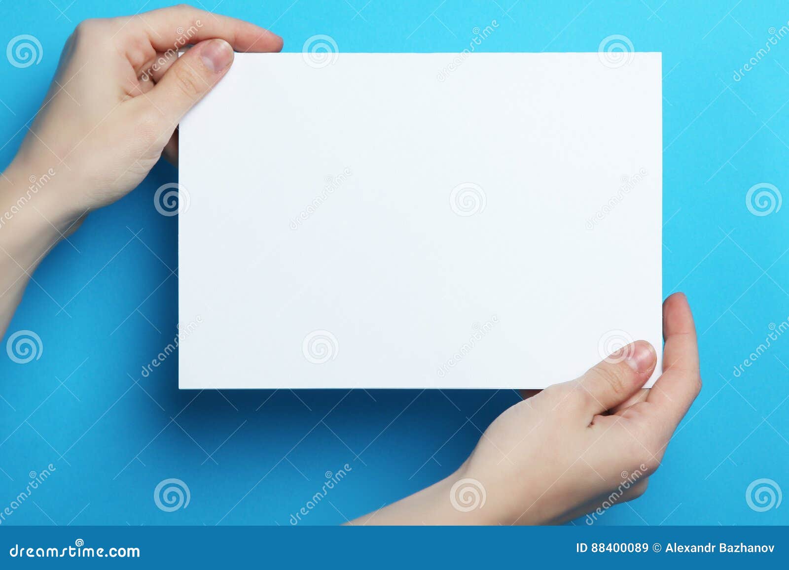 Paper in hands stock image. Image of background, paper - 88400089