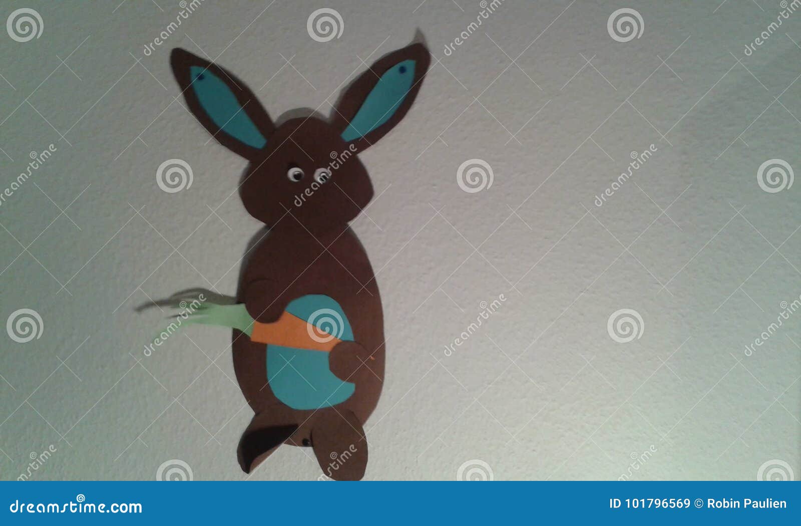 Paper hare stock image. Image of bunny, gebastelt, paper - 101796569