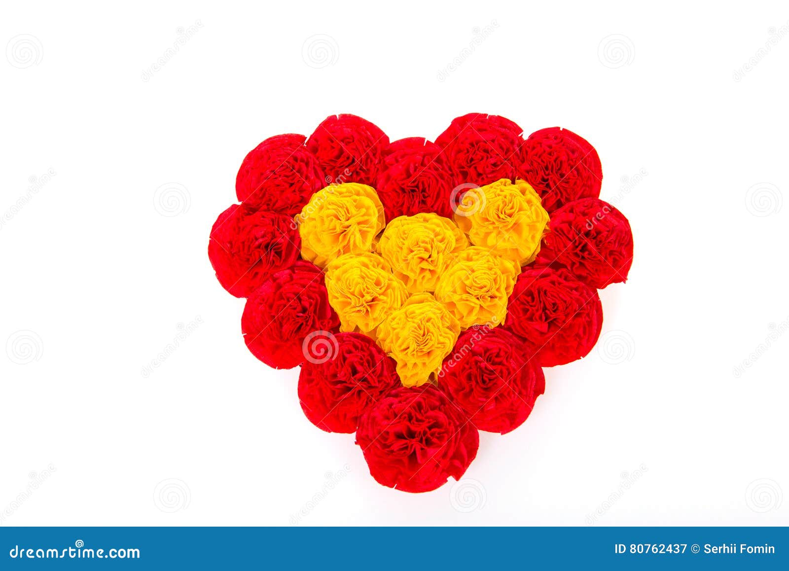 Paper Heart of Flowers for Valentine`s Day. Stock Image - Image of ...