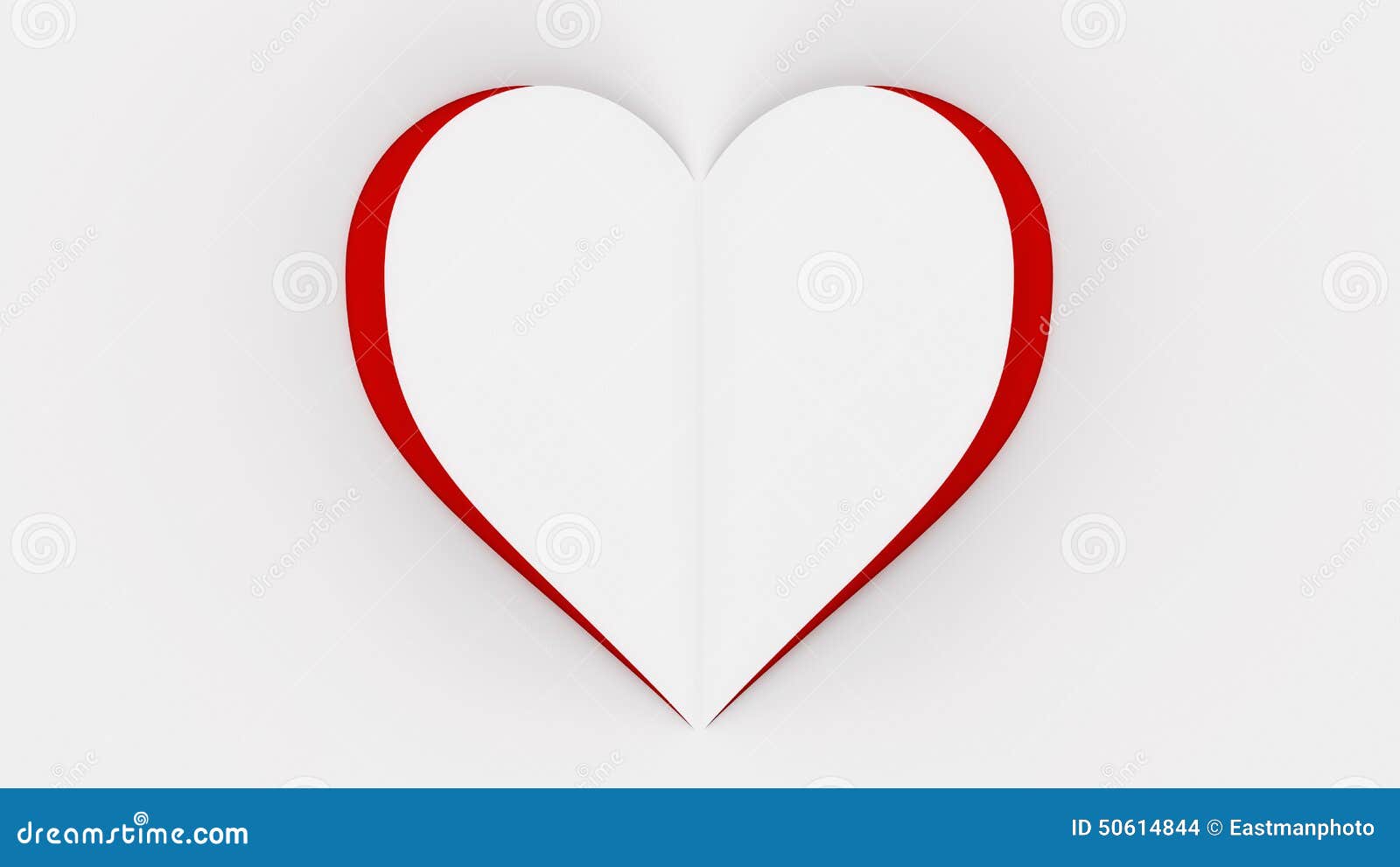 Paper Heart Illustration stock illustration. Illustration of curve ...