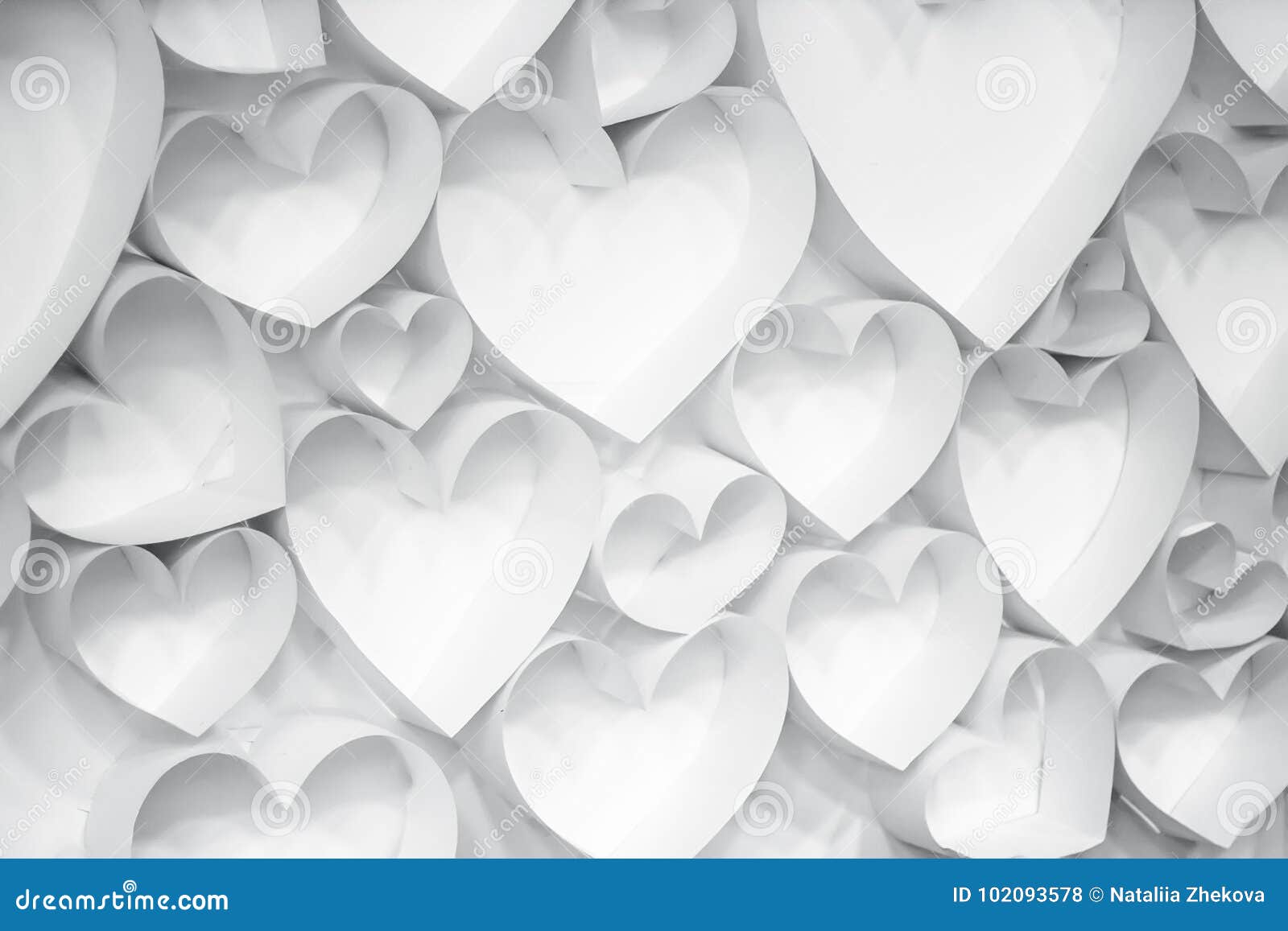 A Paper Hearts Background Texture Stock Photo - Image of idea, holiday ...